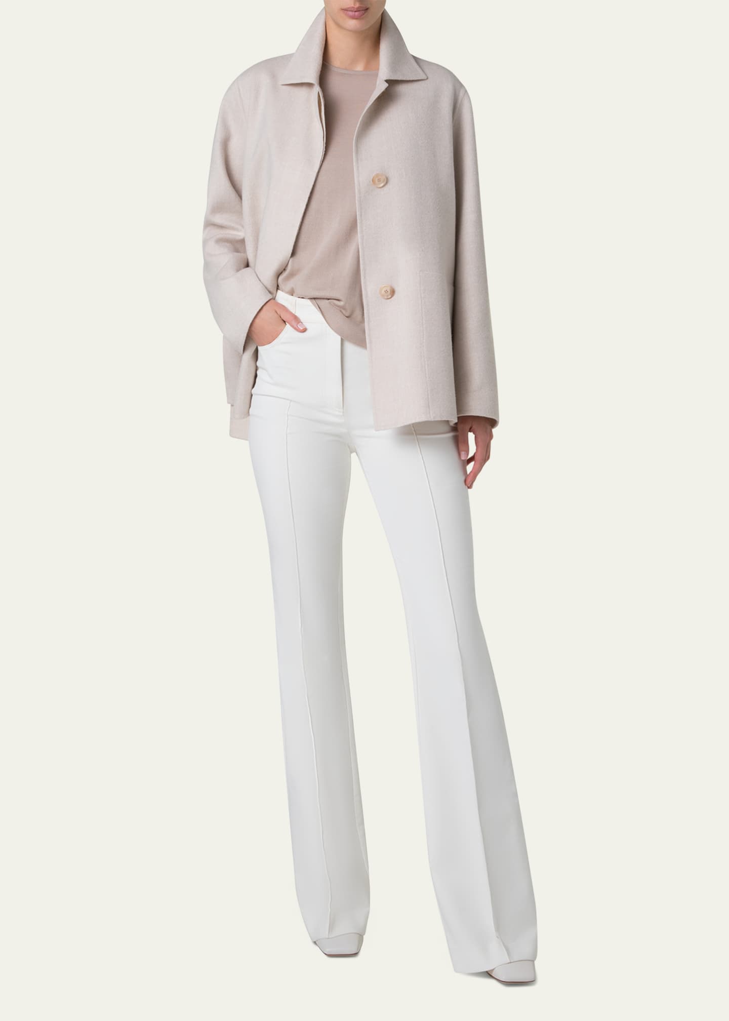 Akris Laars Long Oversized Cashmere Jacket - Bergdorf Goodman