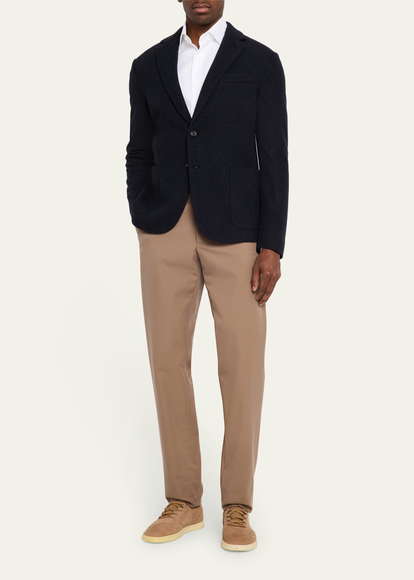 Loro Piana Men's Cashmere Single-Breasted Sweater Jacket - Bergdorf Goodman