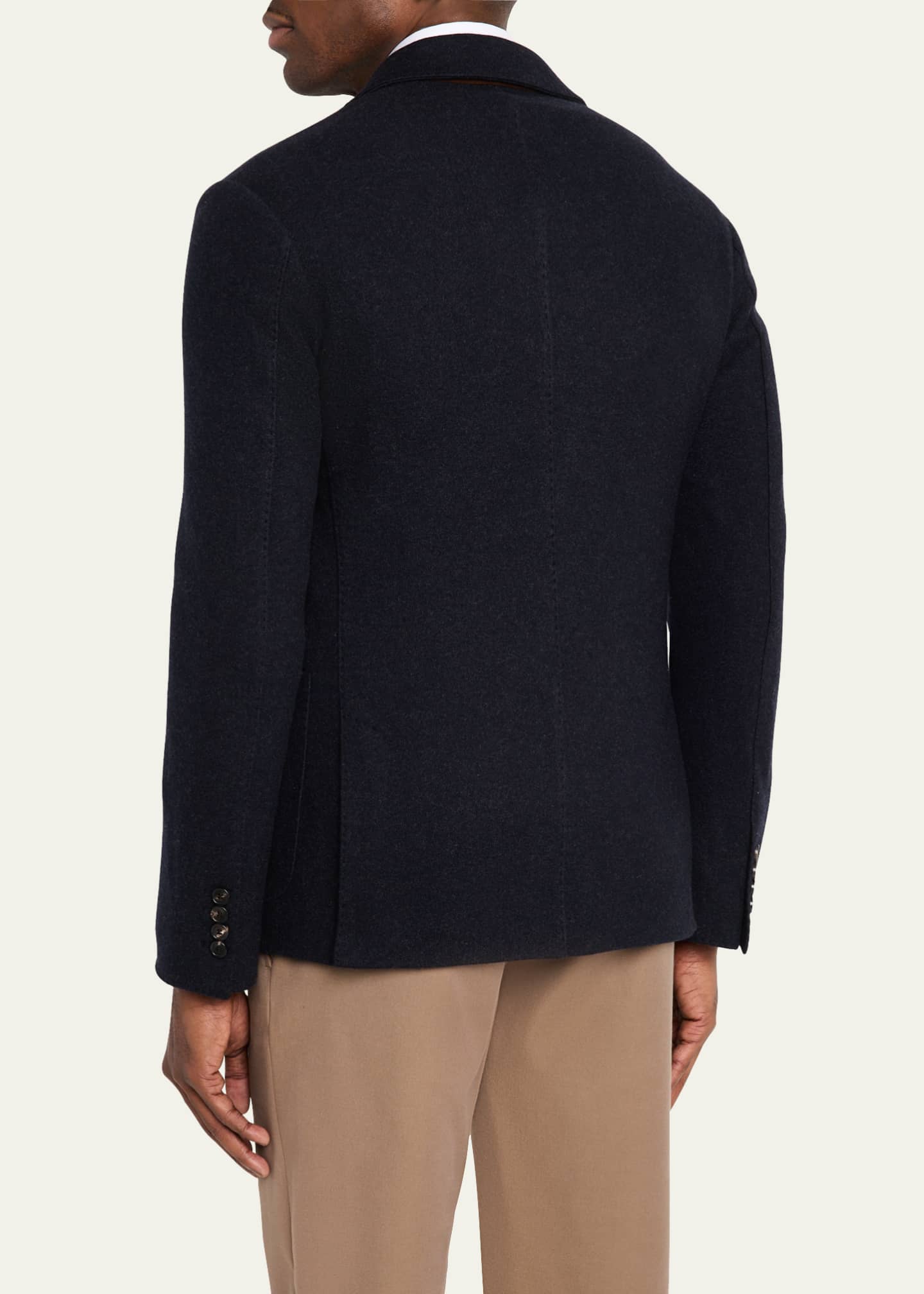 Loro Piana Men's Cashmere Single-Breasted Sweater Jacket - Bergdorf Goodman