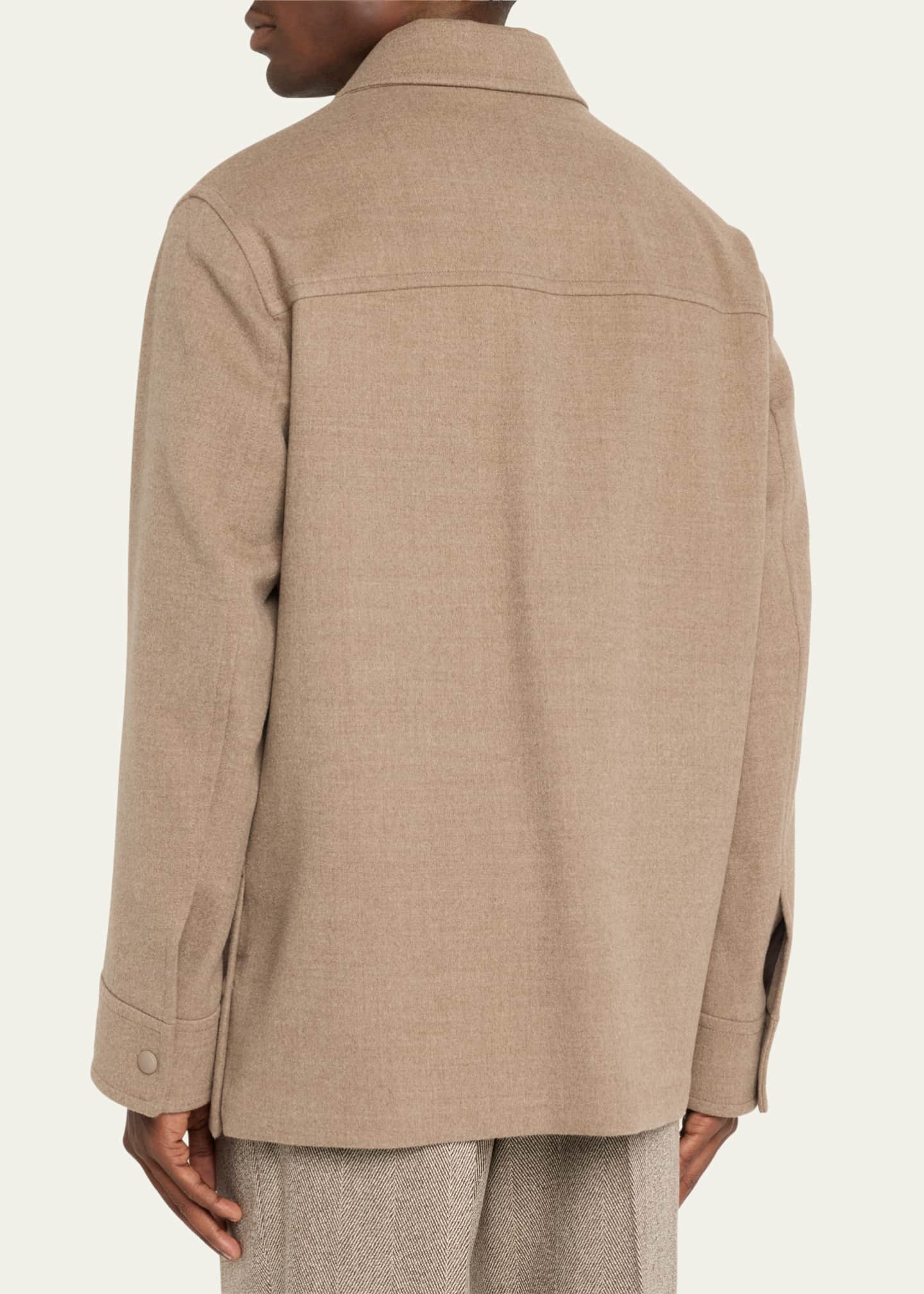 Loro Piana Men's Darcy Pecora Nera Mac Overshirt - Bergdorf Goodman