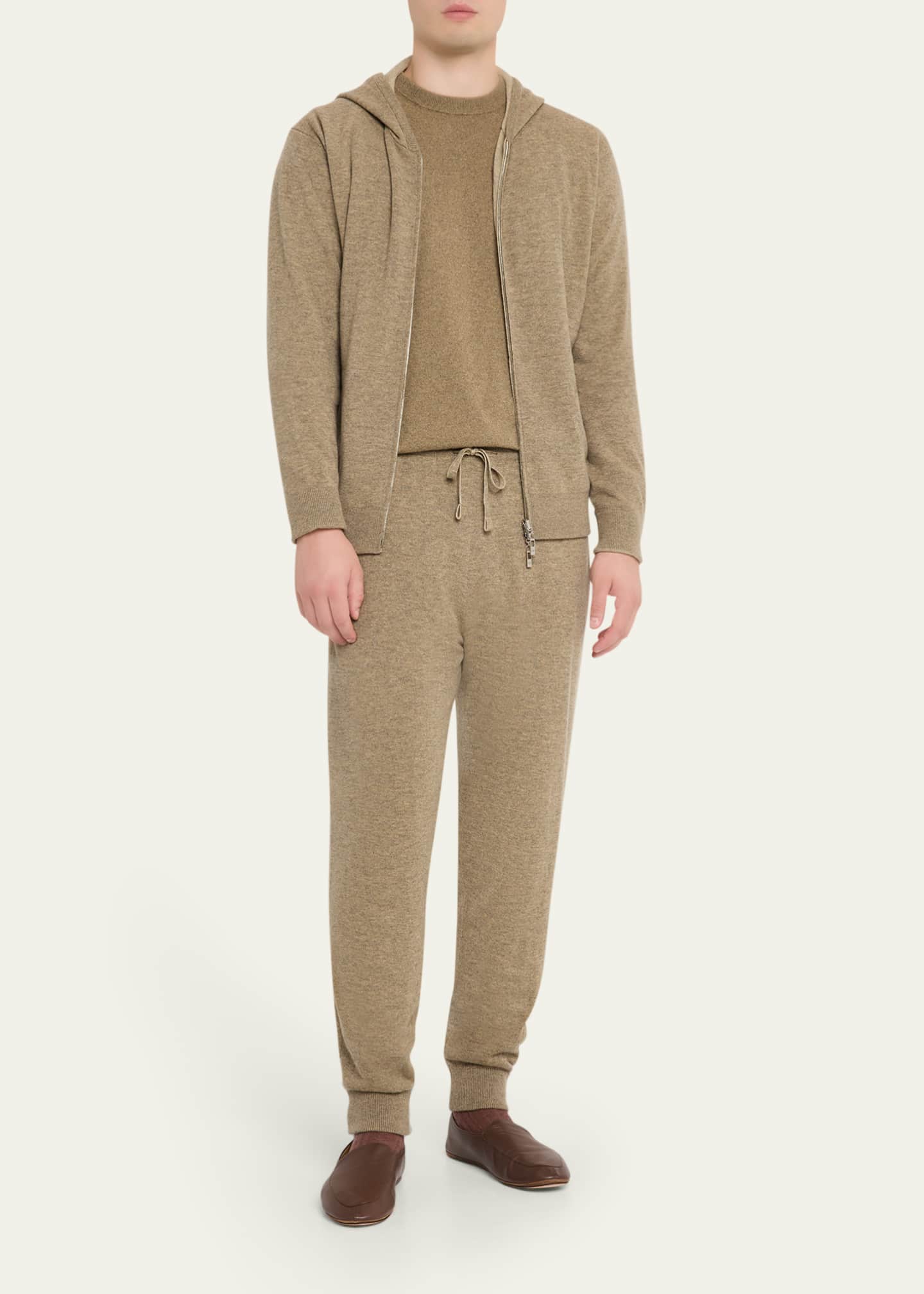 Loro Piana Men's Duo Cashmere Joggers - Bergdorf Goodman