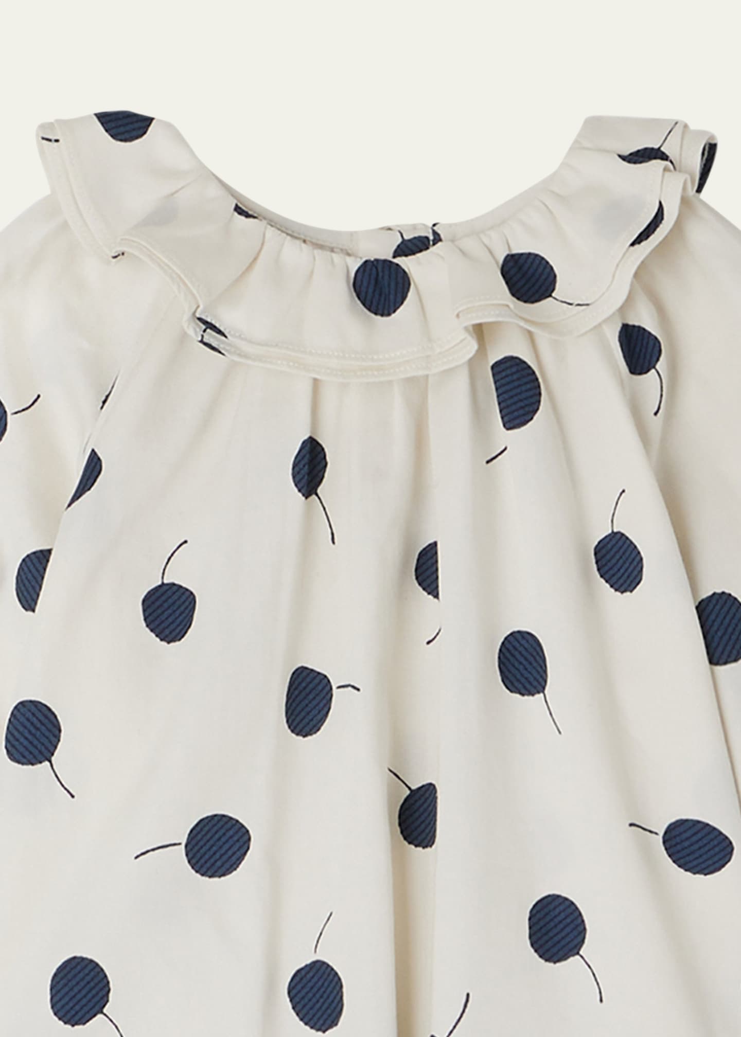 Bonpoint Girl's Cherry-Print Ruffle Trim Blouse, Size 12M-3 - Bergdorf ...