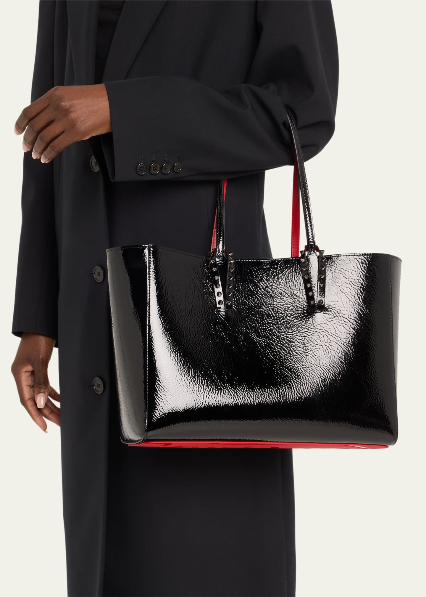Christian Louboutin Cabata Small Tote Bag in Patent Leather - Bergdorf ...