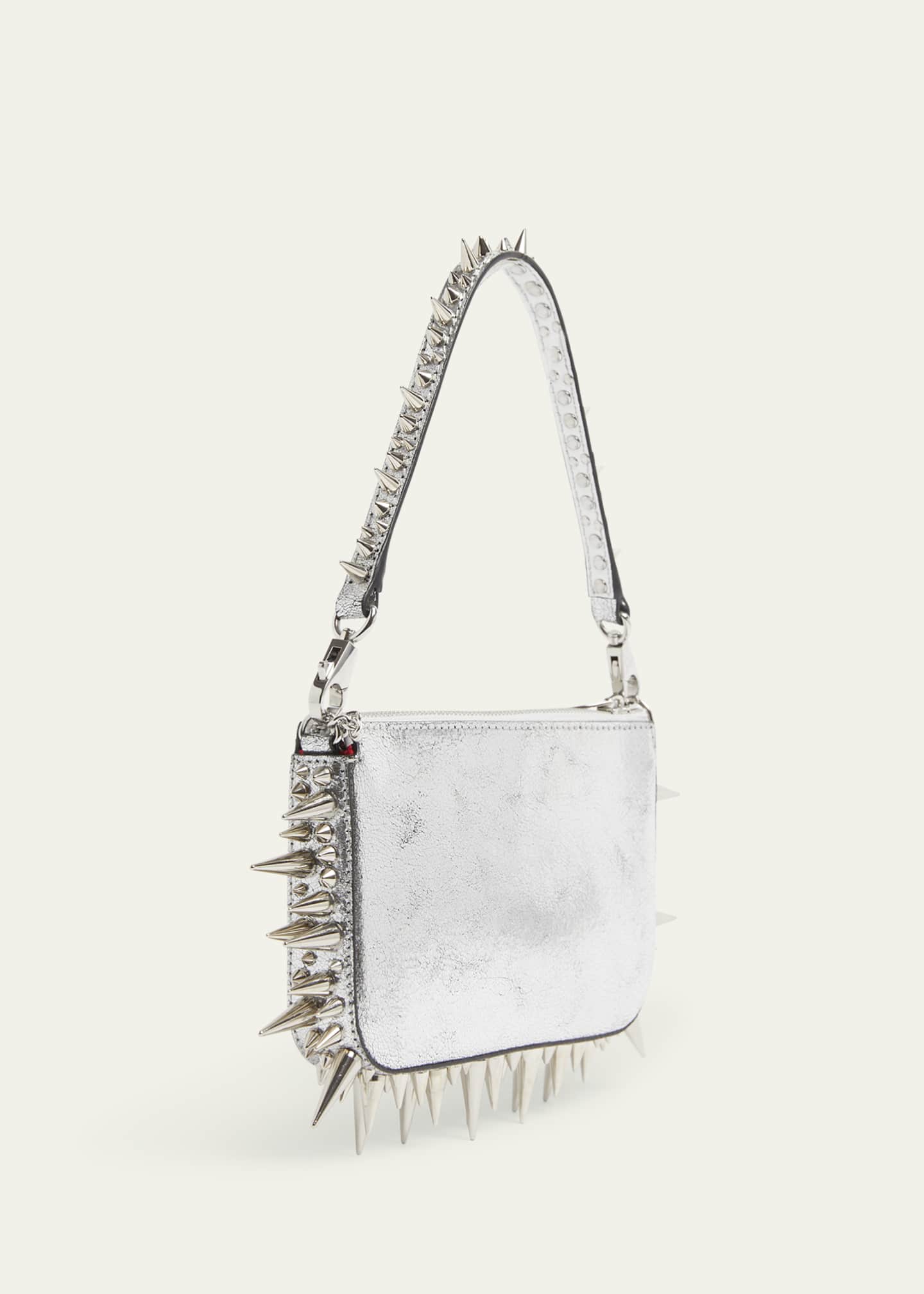Christian Louboutin Loubila Mini Spike Metallic Shoulder Bag - Bergdorf ...