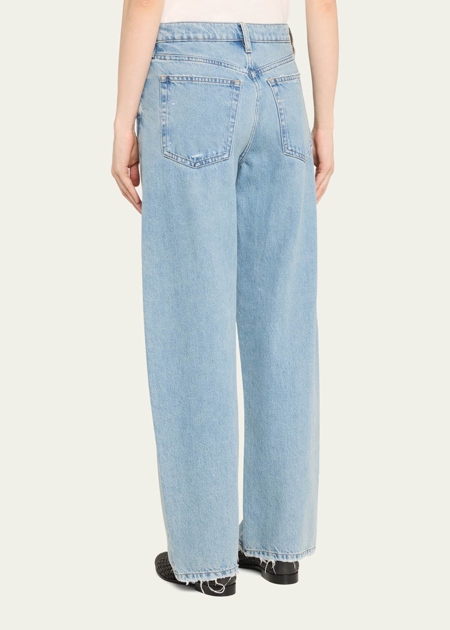 FRAME Low Slung Barrel Jeans - Bergdorf Goodman