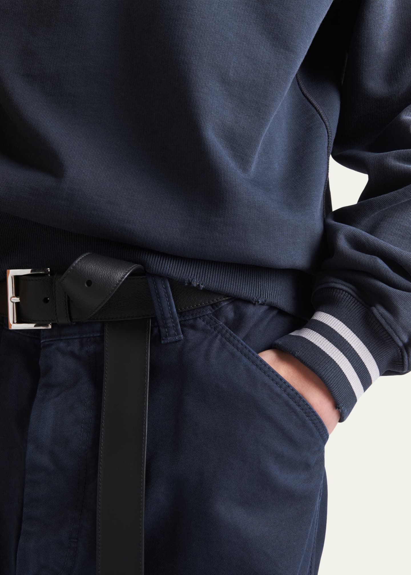 Prada Men's Cotton Logo Sweatshirt - Bergdorf Goodman