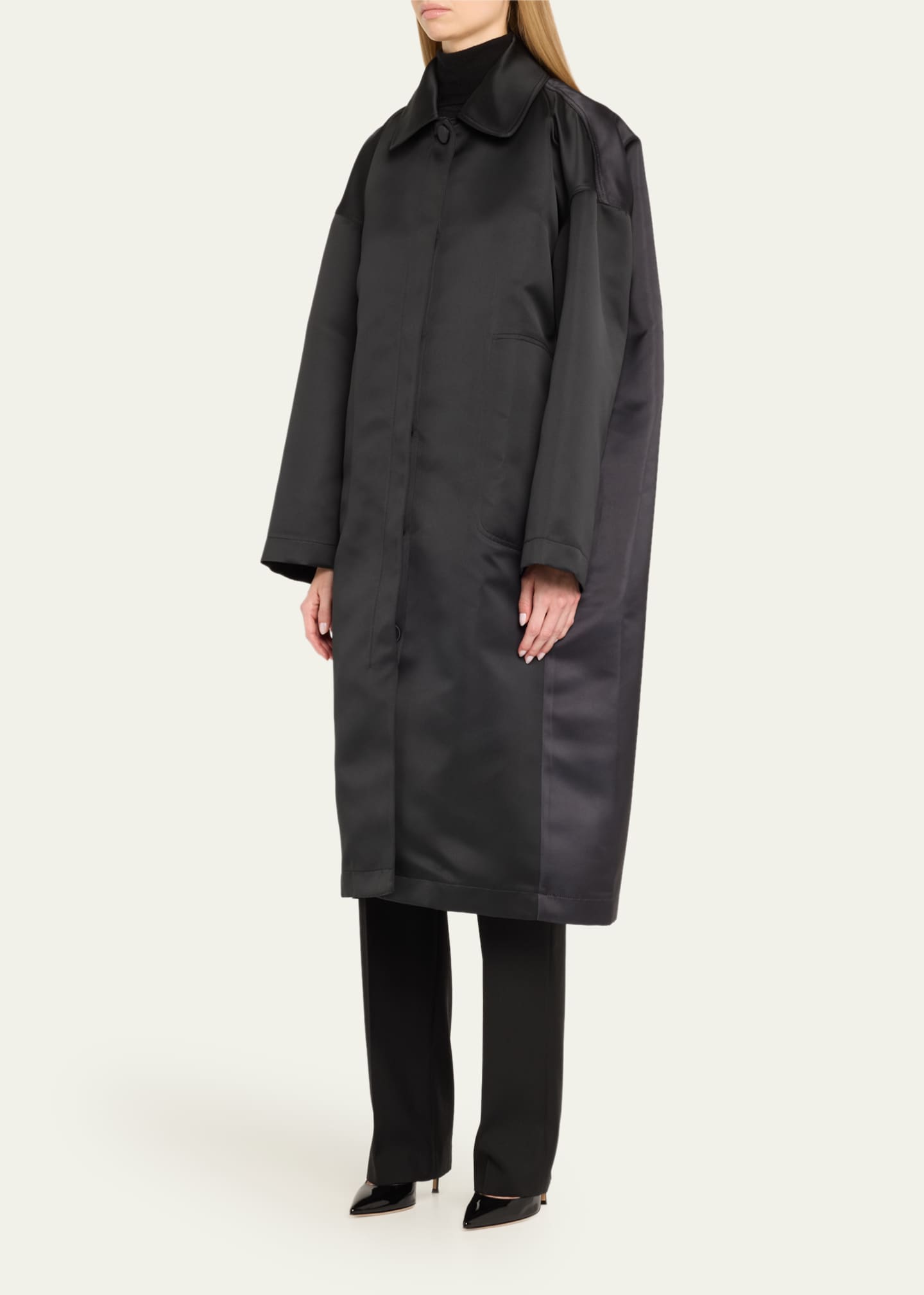 Bach Mai Flower-Print Oversized Lab Coat - Bergdorf Goodman