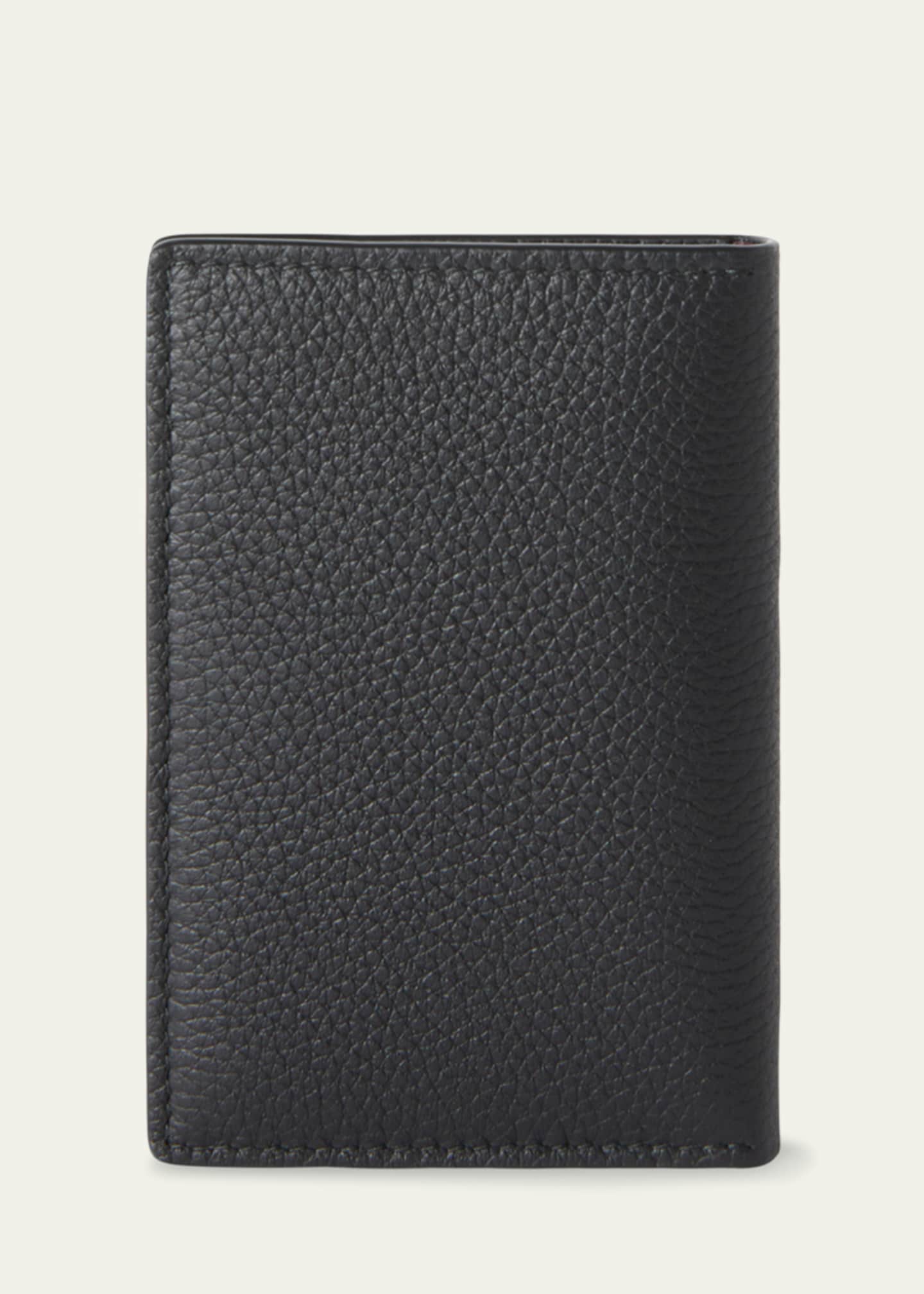 Loro Piana Men's Leather Vertical Bifold Card Holder - Bergdorf Goodman