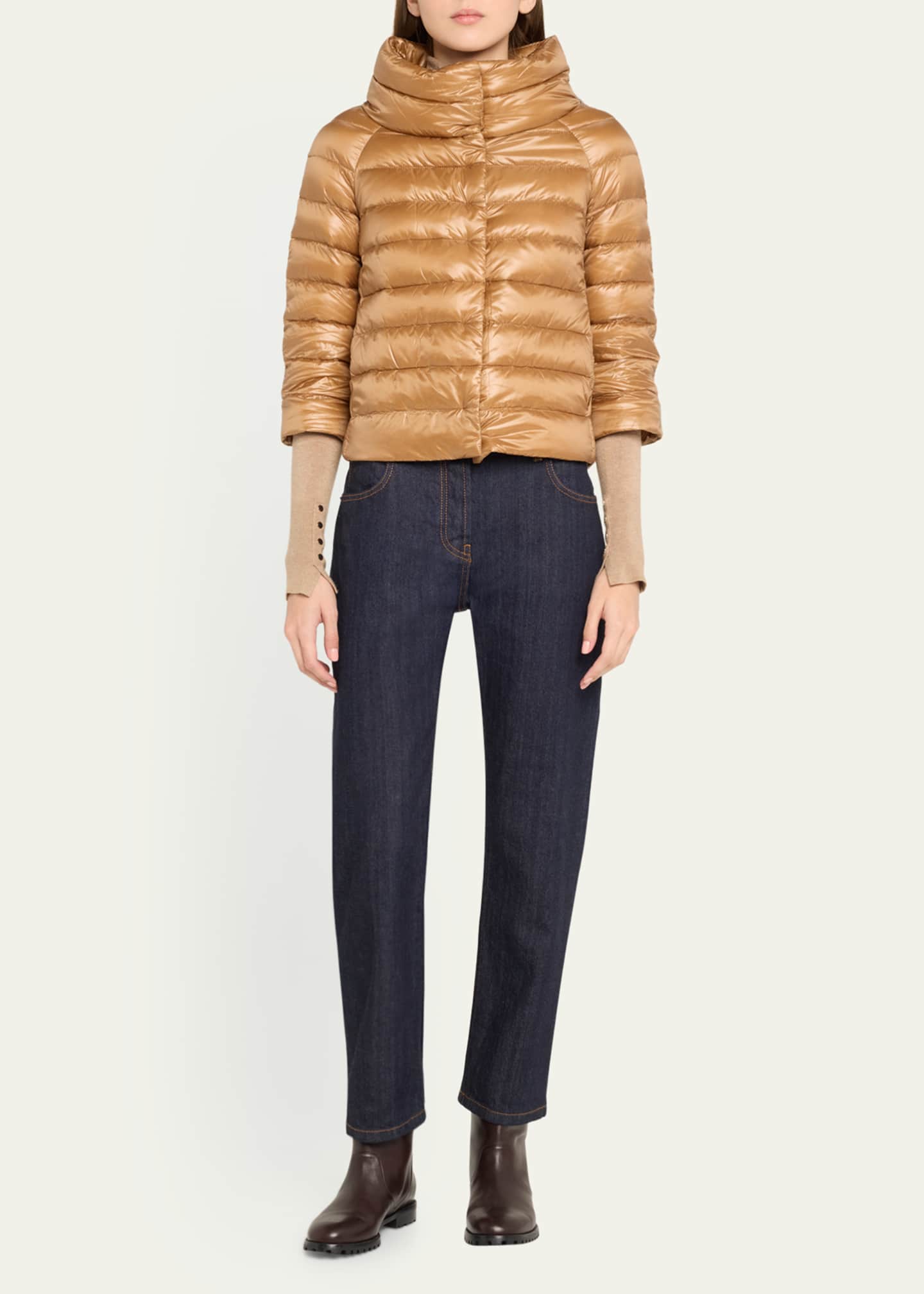 Herno Iconico Piumino Sofia Water-Resistant Nylon Ultralight Puffer Jacket - Bergdorf Goodman