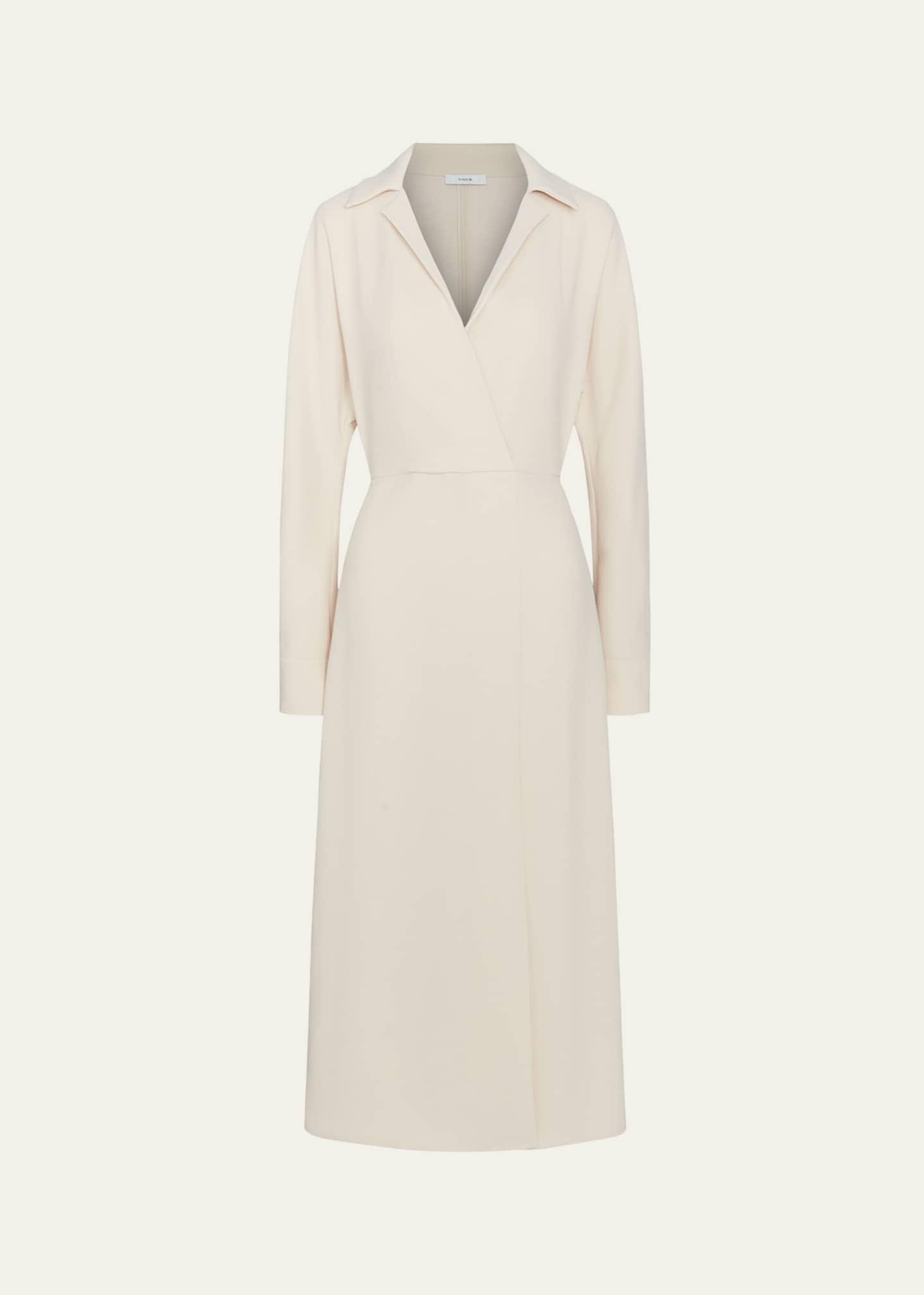 Vince Shaped Collar Dolman Sleeve Midi Dress Bergdorf Goodman