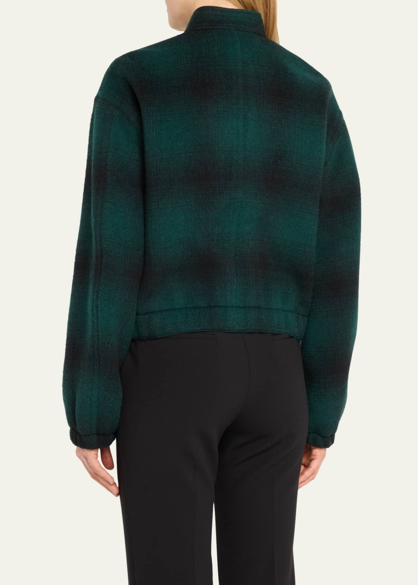 Vince Shadow Plaid Bomber Jacket - Bergdorf Goodman