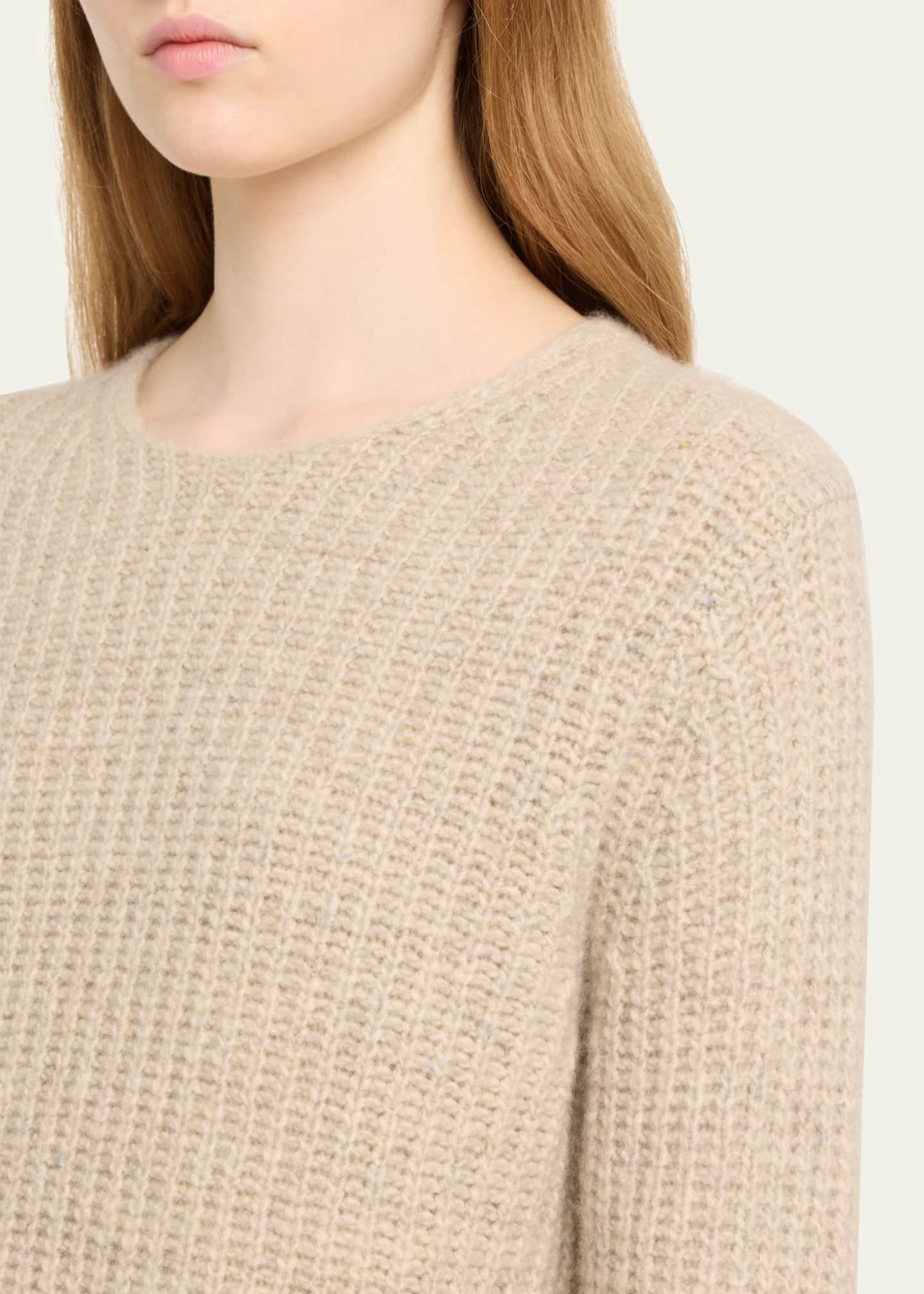 Vince Donegal Ribbed Cashmere Sweater - Bergdorf Goodman