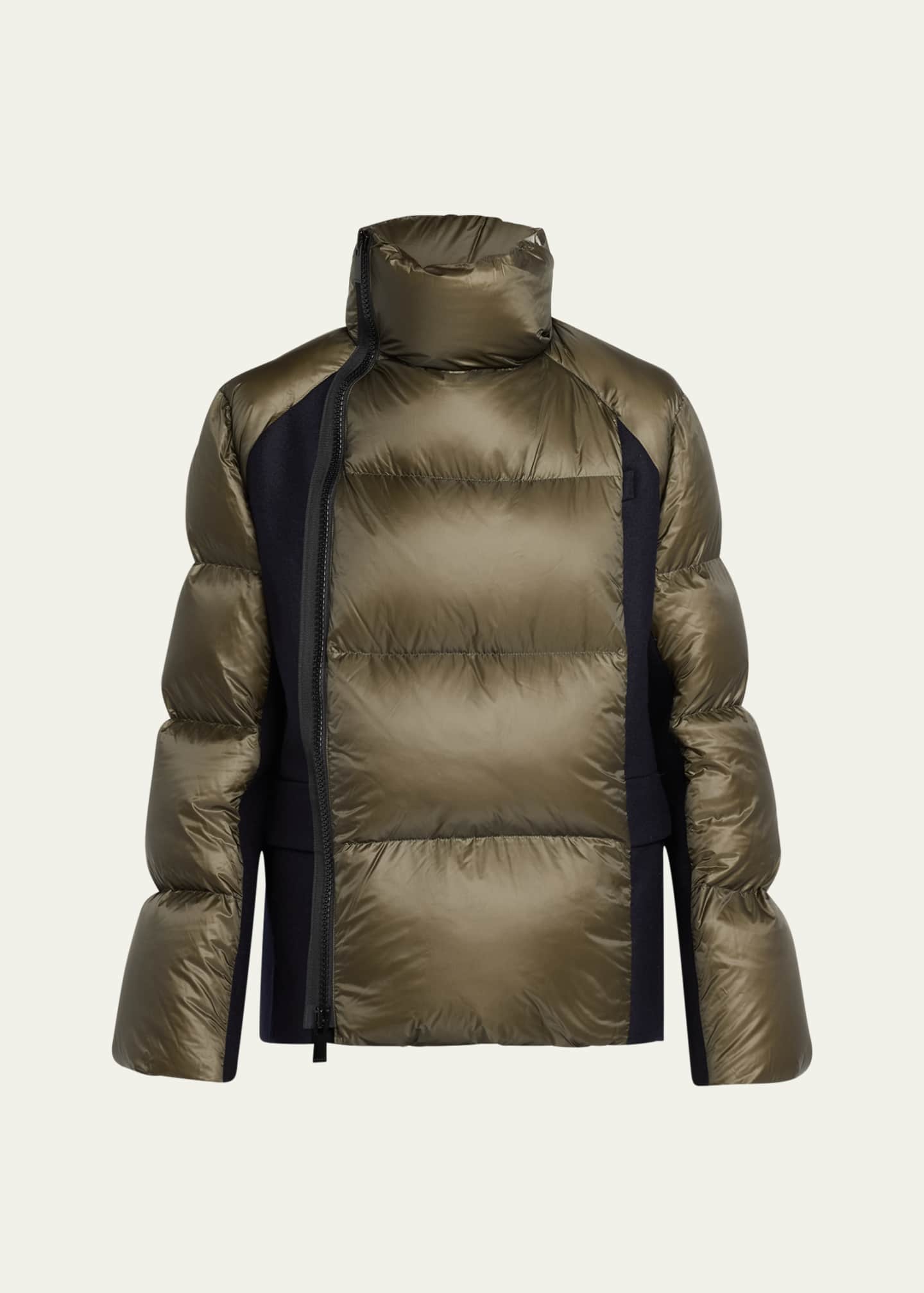 SACAI Layered Blazer Puffer Hybrid Wool Jacket - Bergdorf Goodman