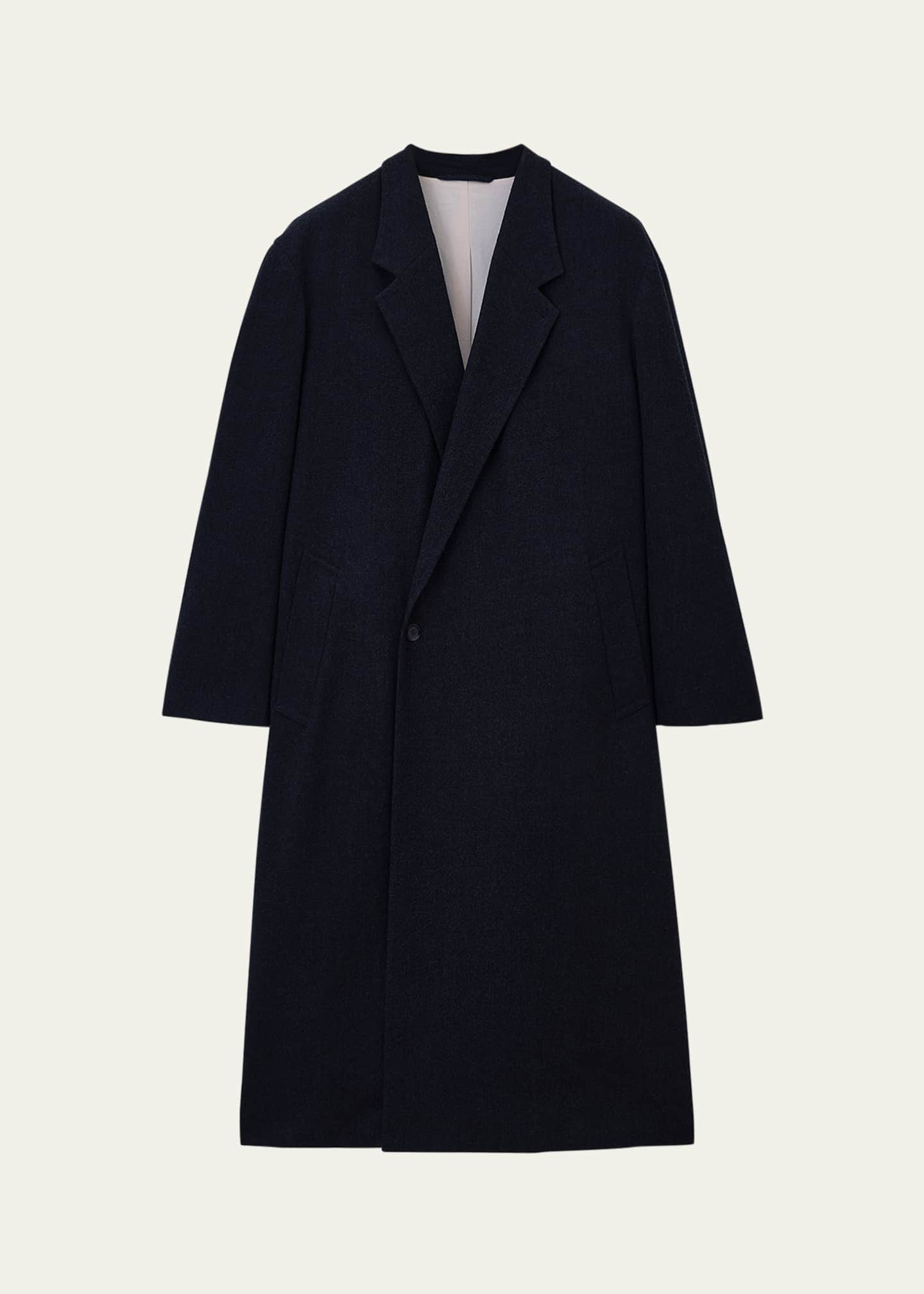 LEMAIRE Men's Spongy Wool Oversized Overcoat - Bergdorf Goodman