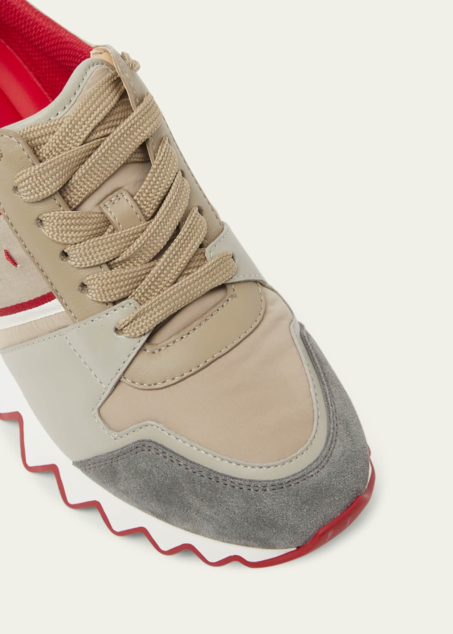 Christian Louboutin Nastroshark Donna Canvas Runner Sneakers - Bergdorf ...