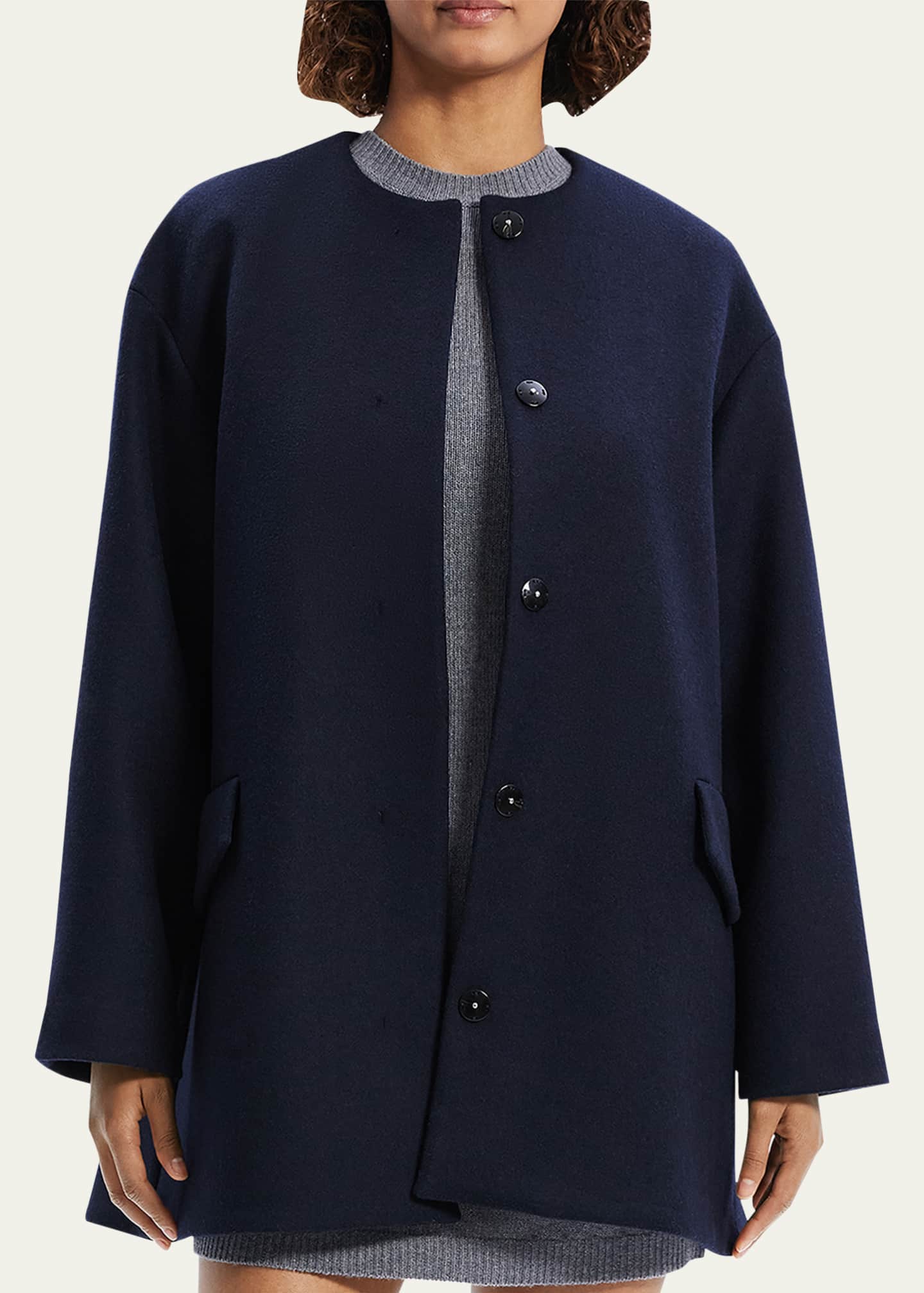 Theory Cape Back Coat - Bergdorf Goodman