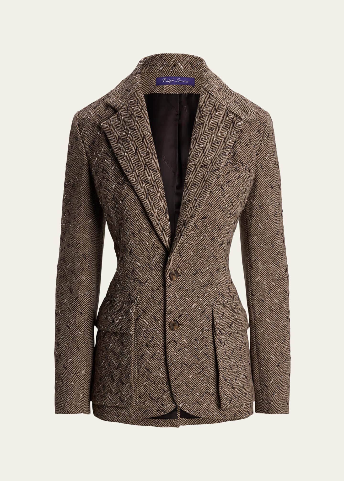 Ralph Lauren Collection Preston Embellished Herringbone Jacket ...
