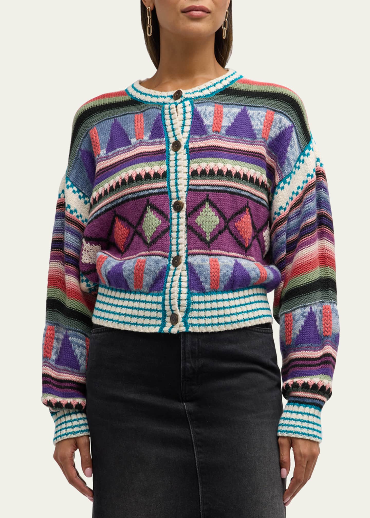 MOTHER The Soaring High Cardigan - Bergdorf Goodman