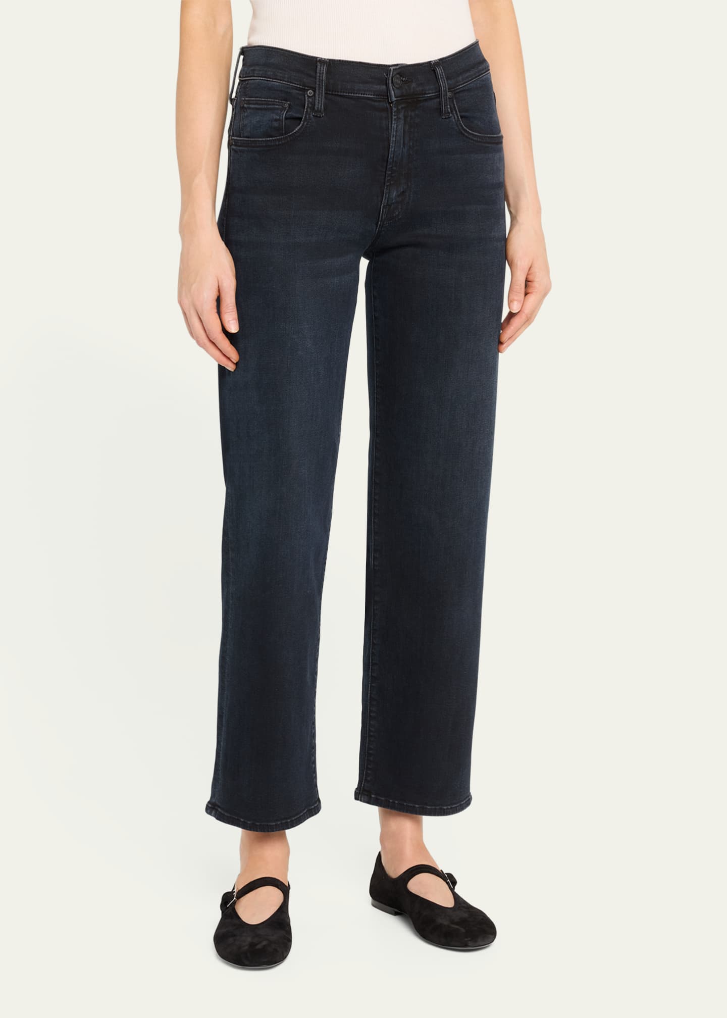MOTHER The Mid-Rise Rambler Zip Ankle Jeans - Bergdorf Goodman