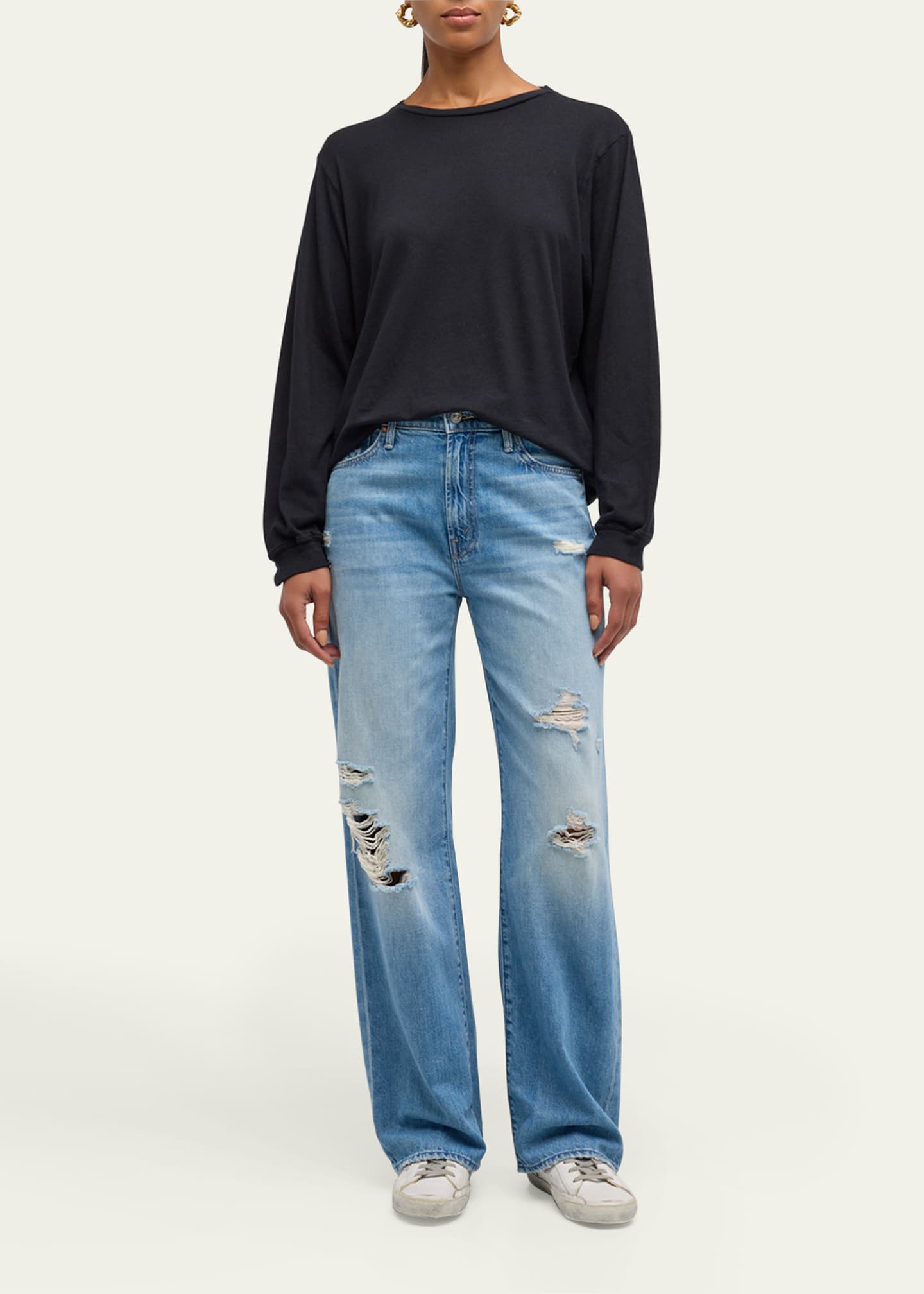 MOTHER The Long-Sleeve Rowdy Tee - Bergdorf Goodman