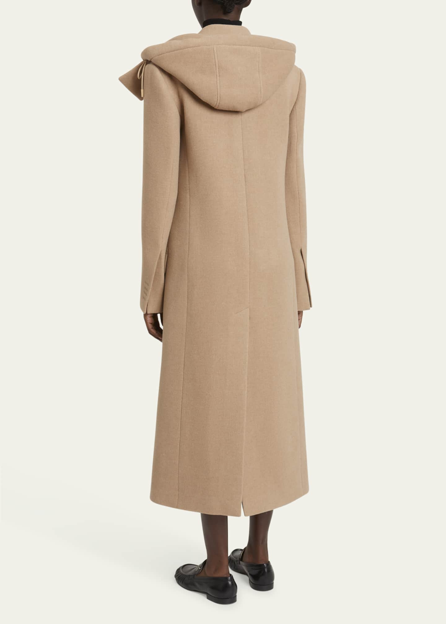 Proenza Schouler Reed Brushed Melange Wool Hooded Coat - Bergdorf Goodman