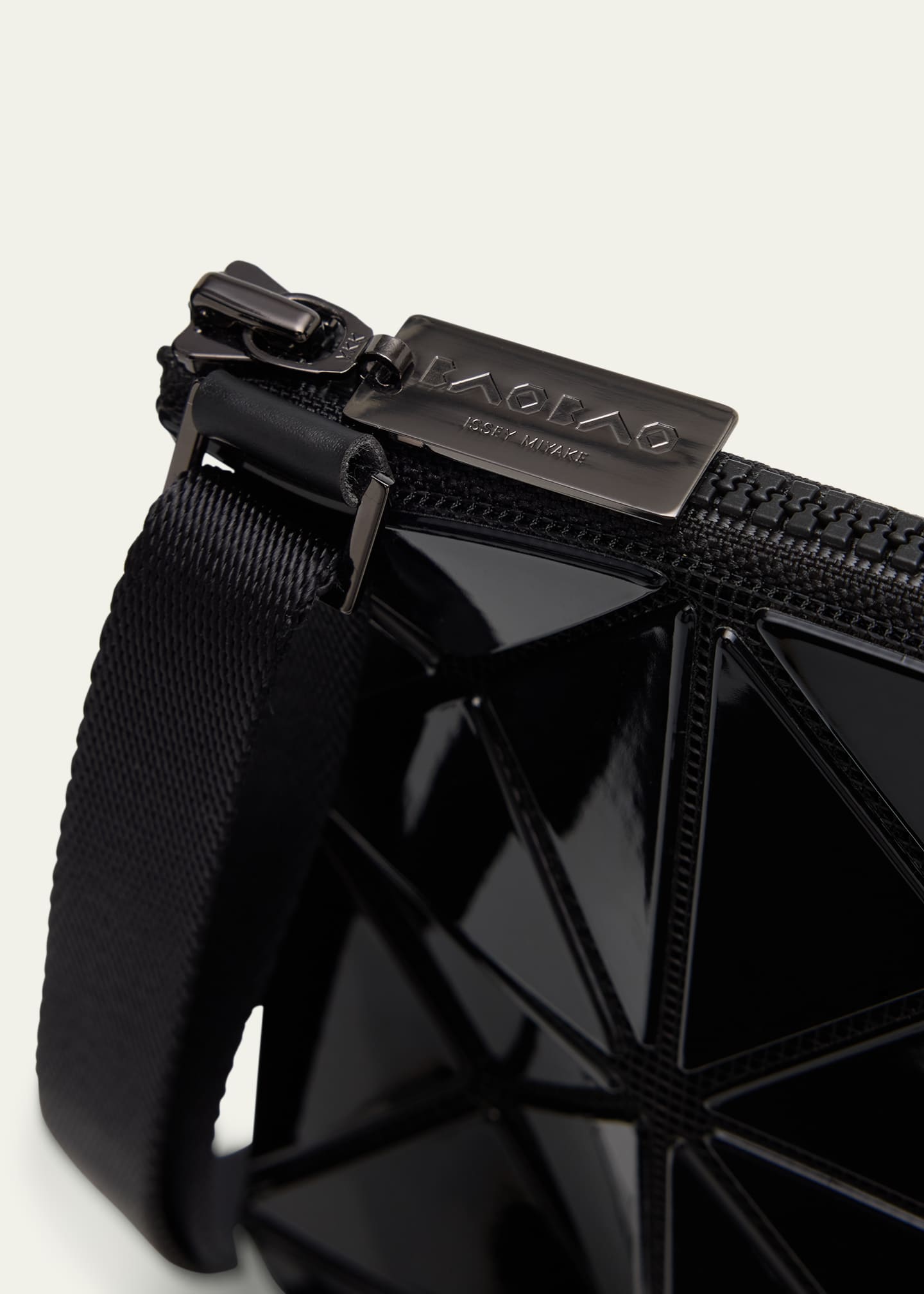 BAO BAO ISSEY MIYAKE Geometric Zip Patent Crossbody Bag - Bergdorf Goodman