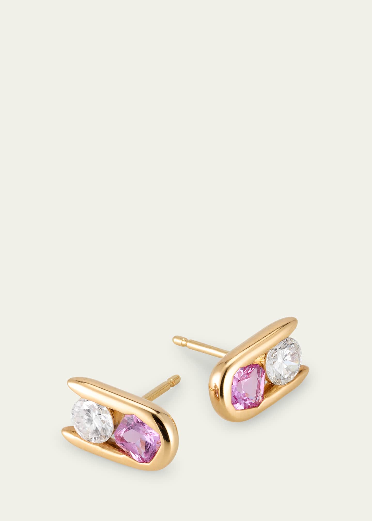 Uniform Object Major Impact Diamond and Gemstone Stud Earrings - Bergdorf Goodman