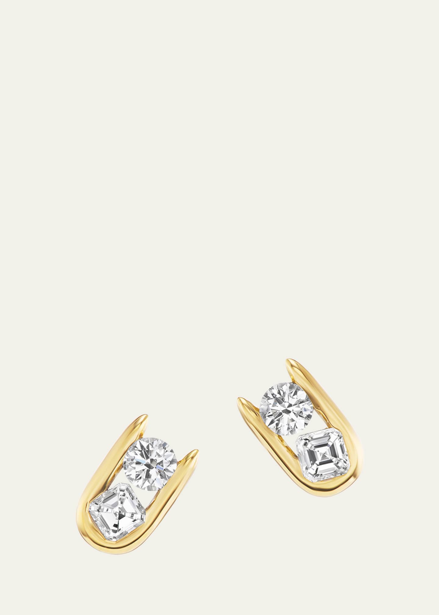 Uniform Object Major Impact Diamond Stud Earrings - Bergdorf Goodman