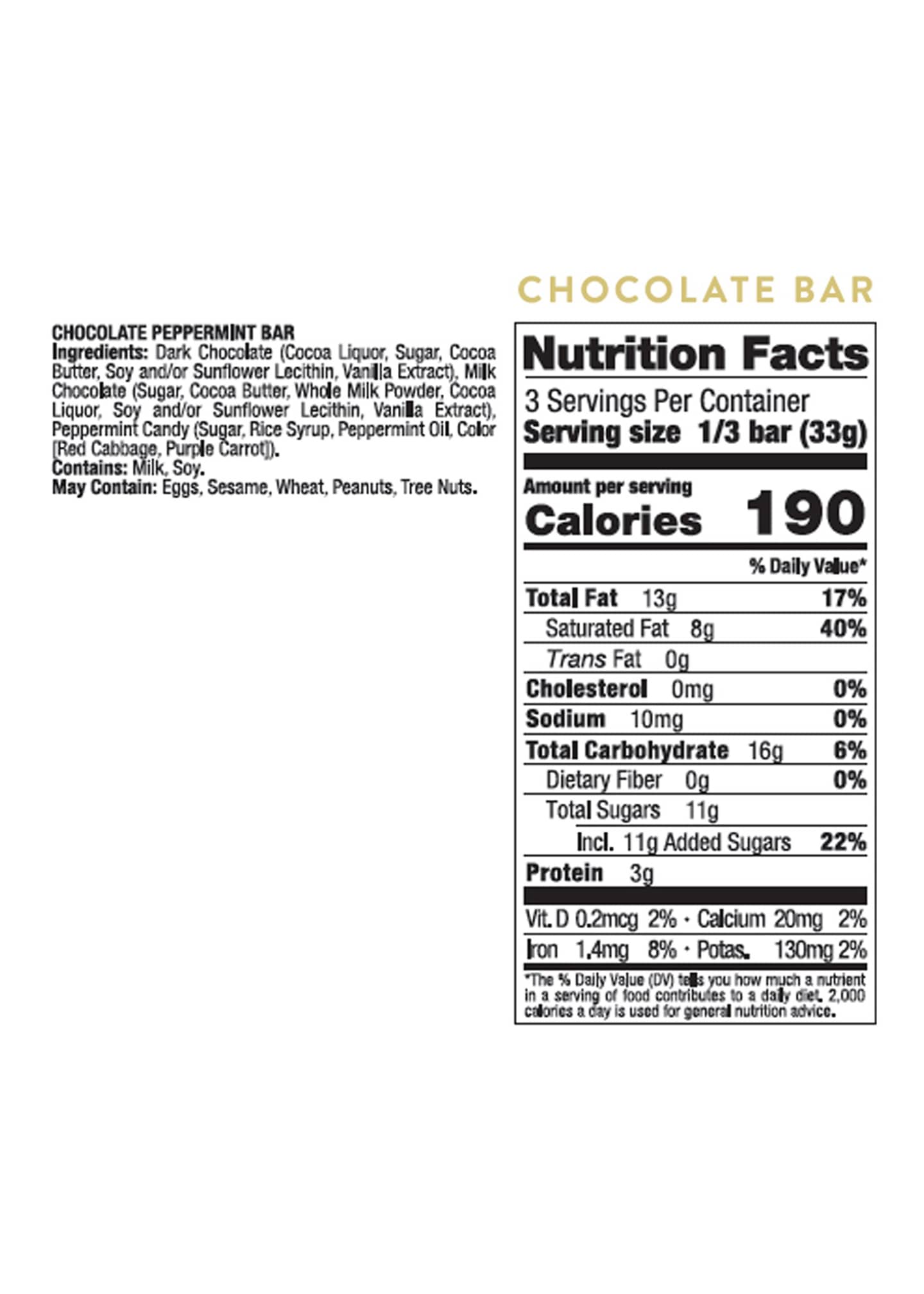 Sugarfina Reindeer Bark Peppermint Chocolate Bar, 3.5 oz. - Bergdorf ...