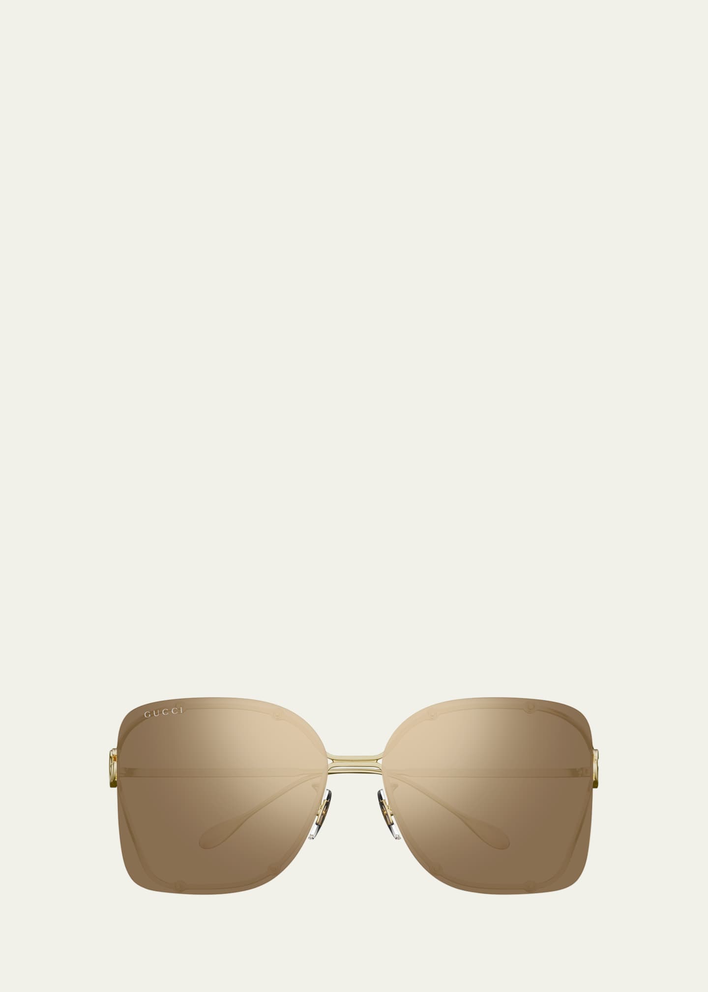 Gucci Rimless Square Metal Sunglasses - Bergdorf Goodman