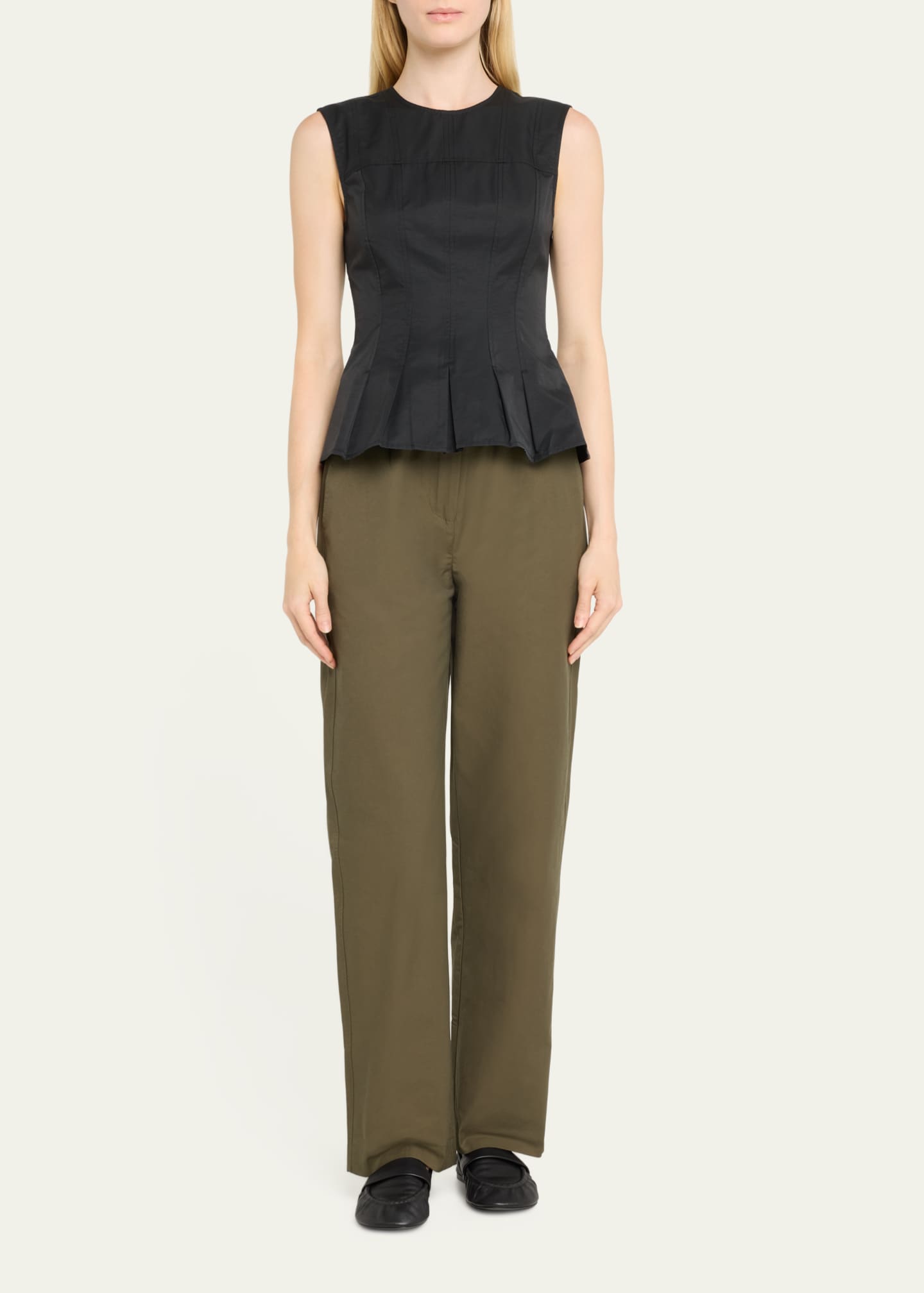 Proenza Schouler White Label Felix Pleated Sleeveless Top - Bergdorf ...