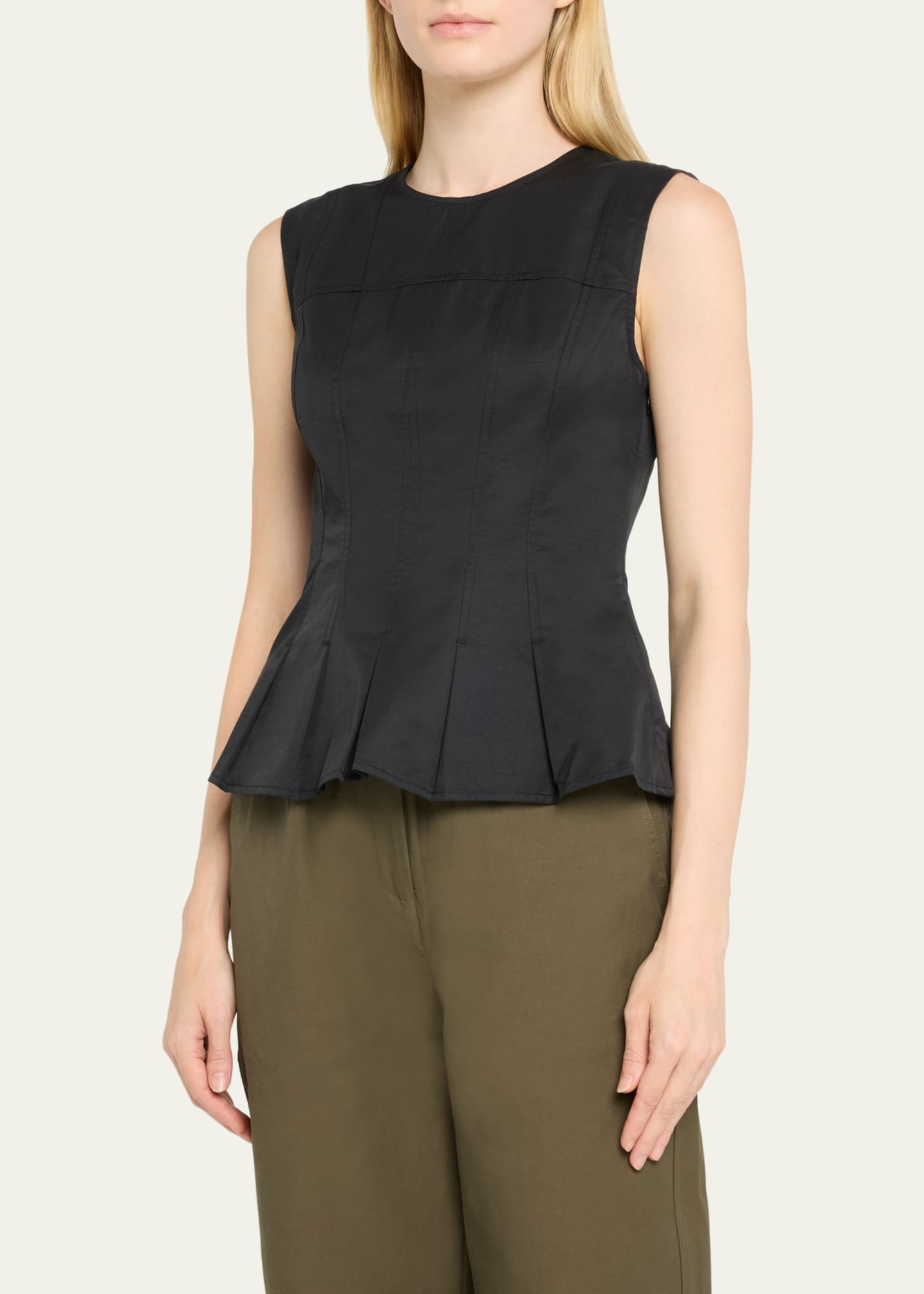 Proenza Schouler White Label Felix Pleated Sleeveless Top - Bergdorf ...