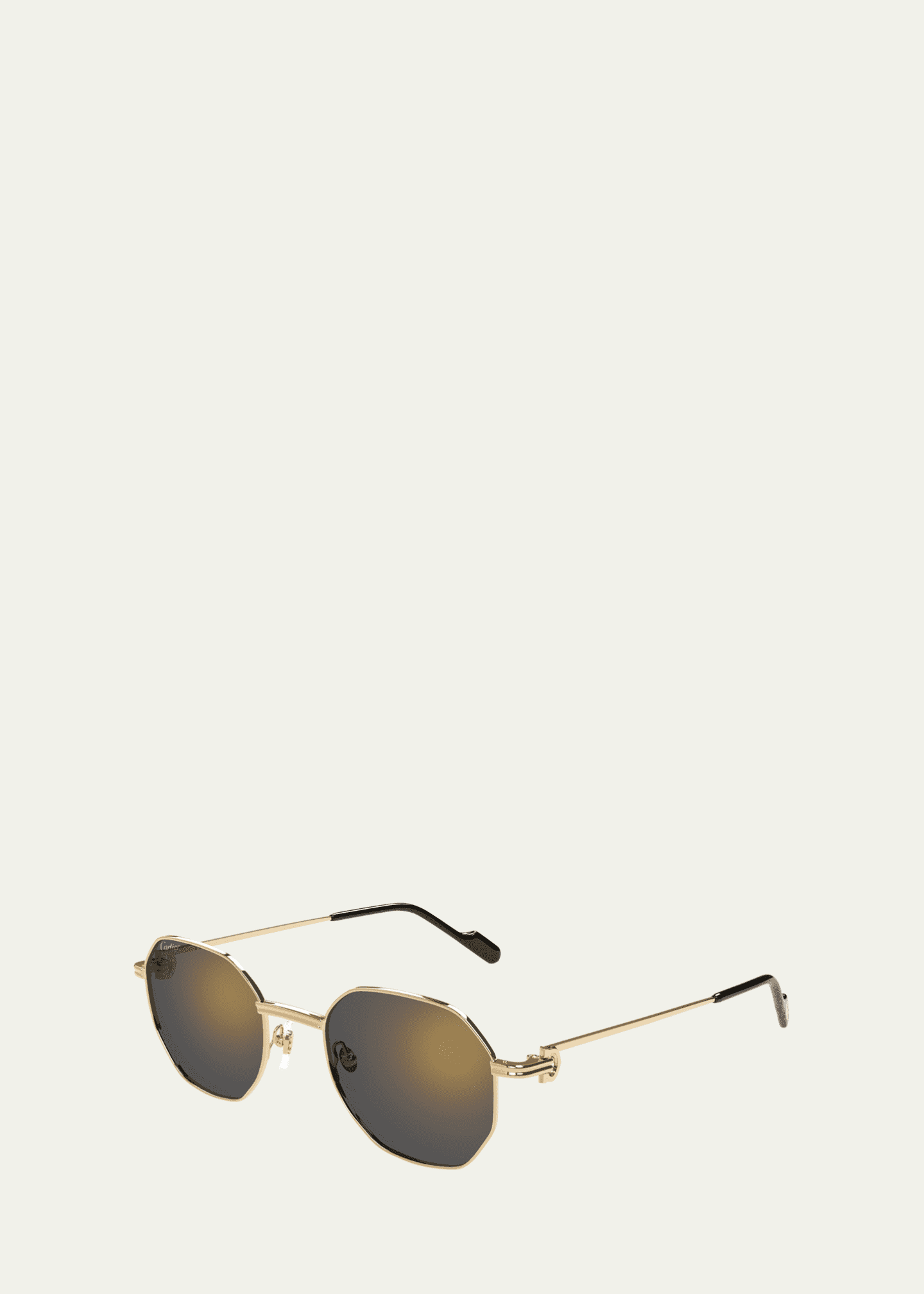 Cartier Mirrored Round Metal Sunglasses - Bergdorf Goodman