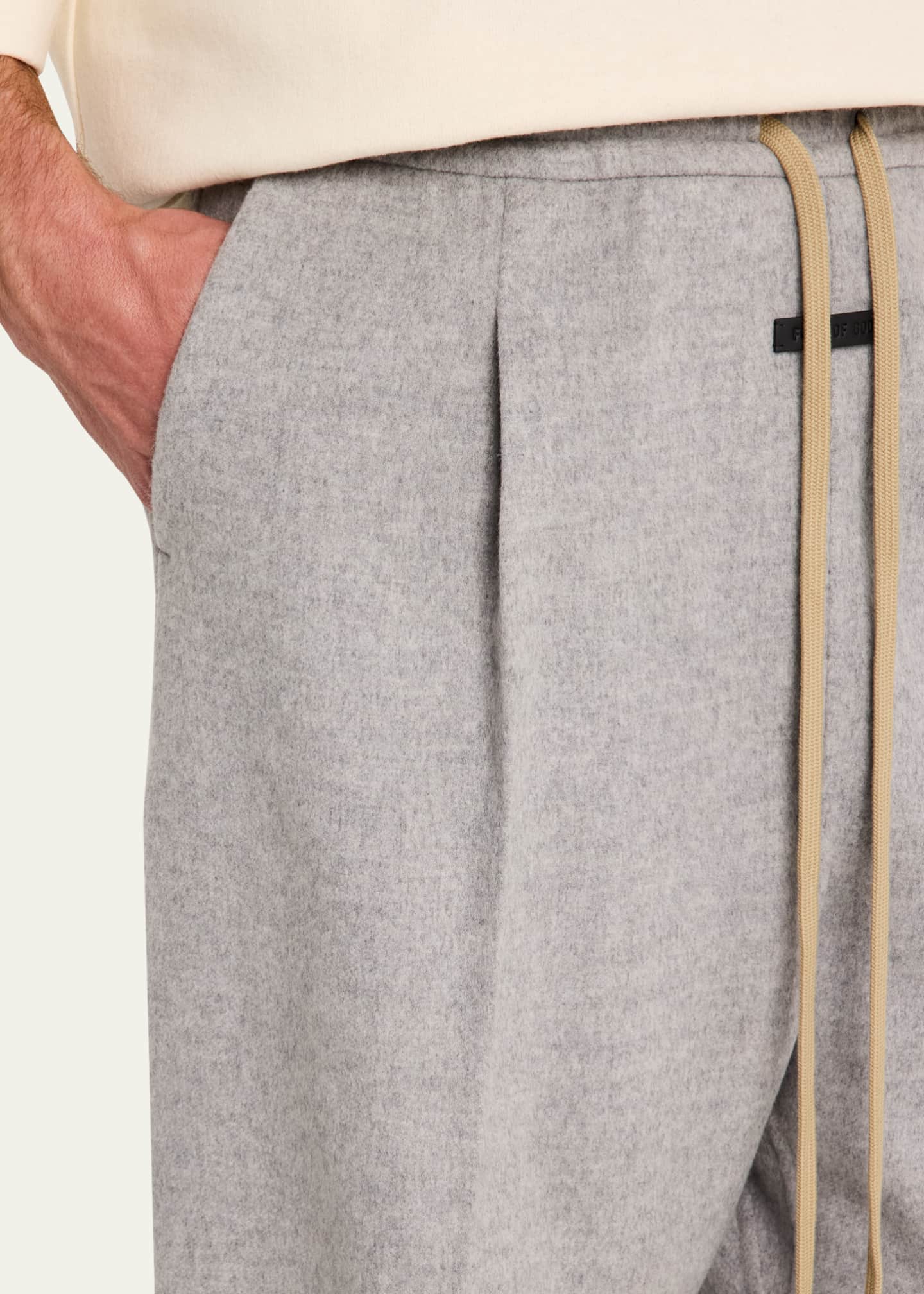 Fear of God Men's Pleated Wide-Leg Wool Pants - Bergdorf Goodman