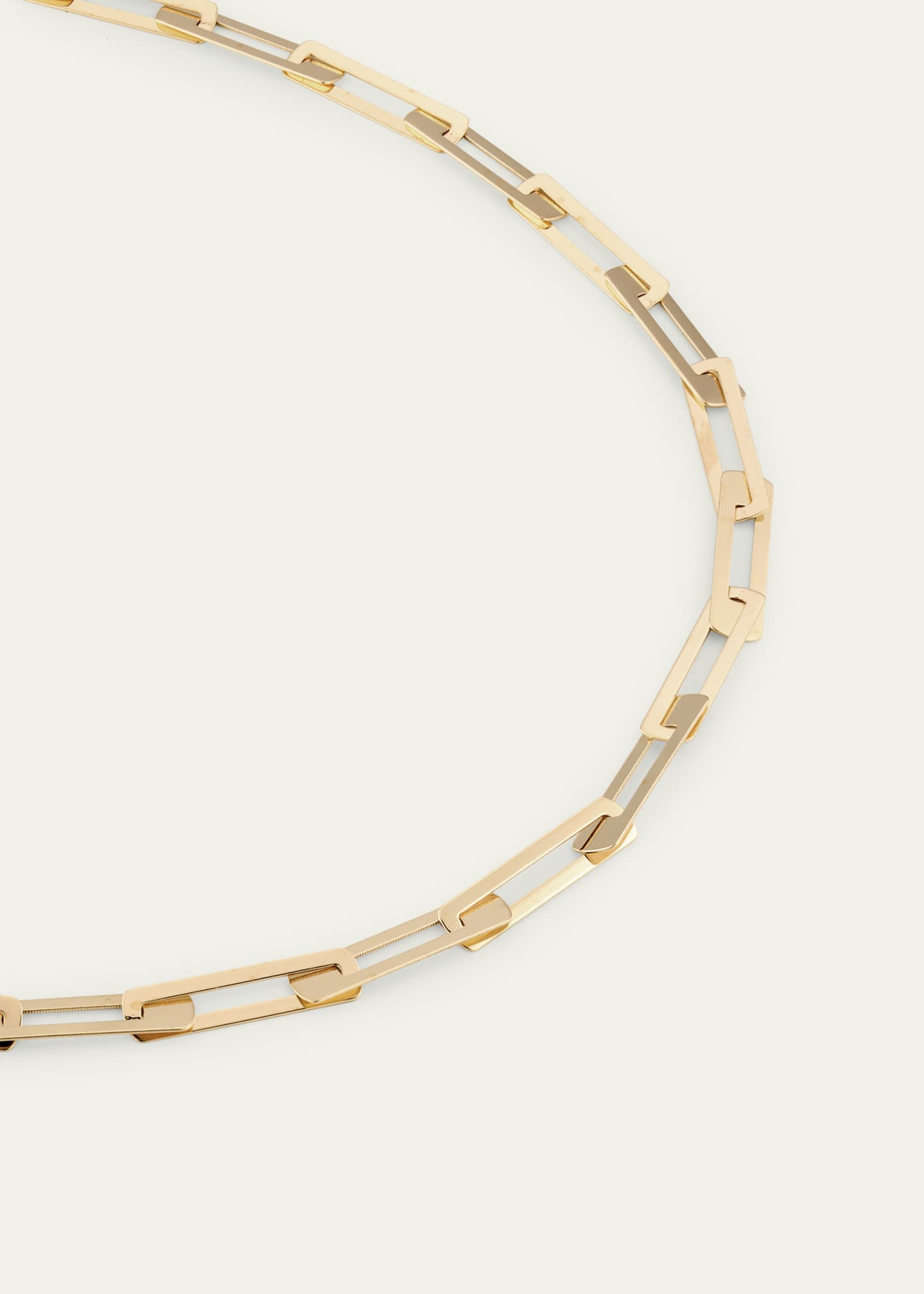 Lana 14K Yellow Gold Laser Open Interlocking Rectangle Necklace ...