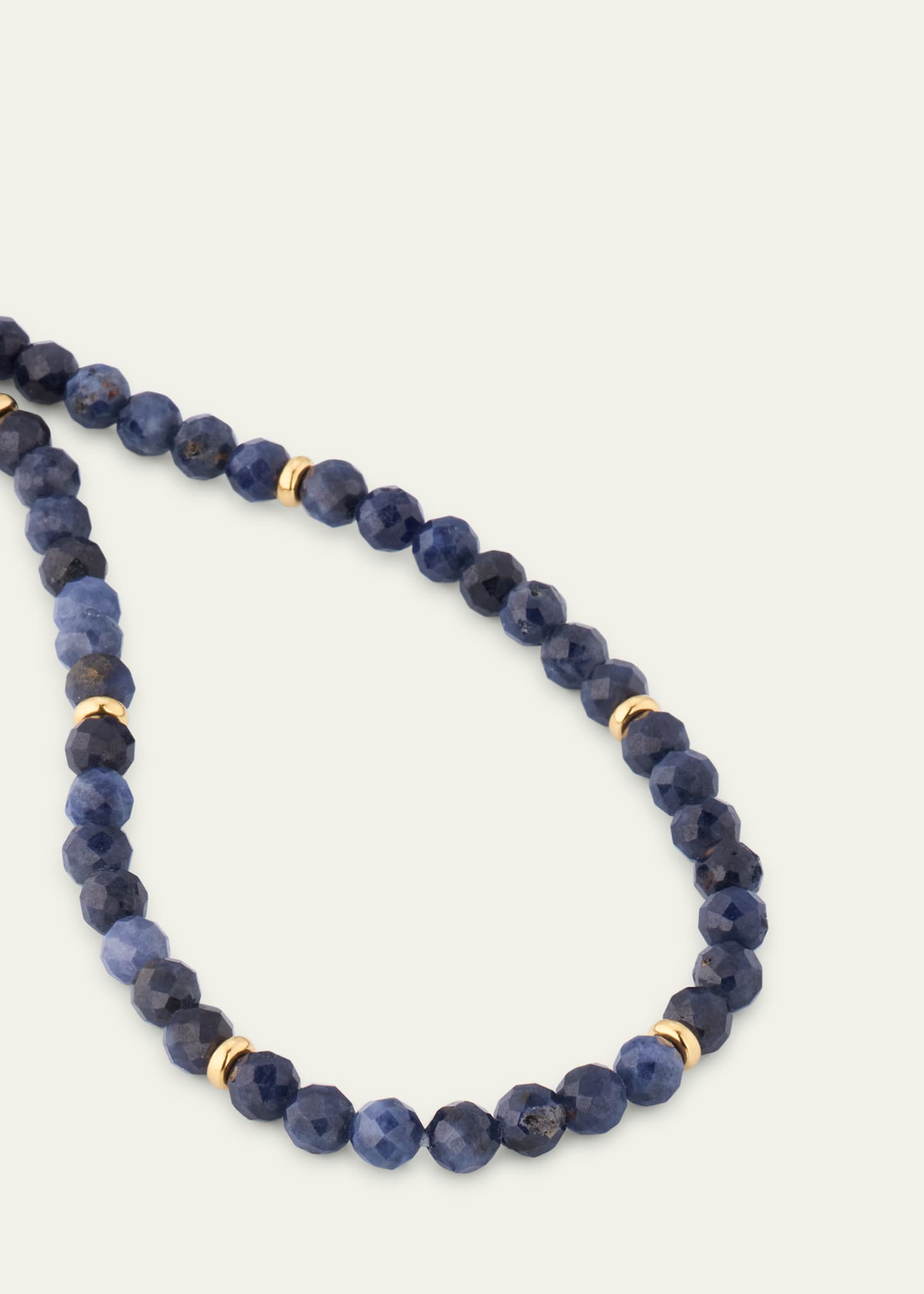 Jan Leslie Men's 18K Gold Sapphire Beaded Bracelet - Bergdorf Goodman