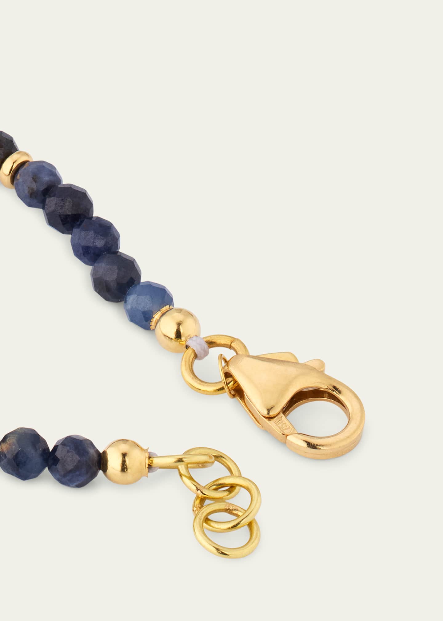 Jan Leslie Men's 18K Gold Sapphire Beaded Bracelet - Bergdorf Goodman