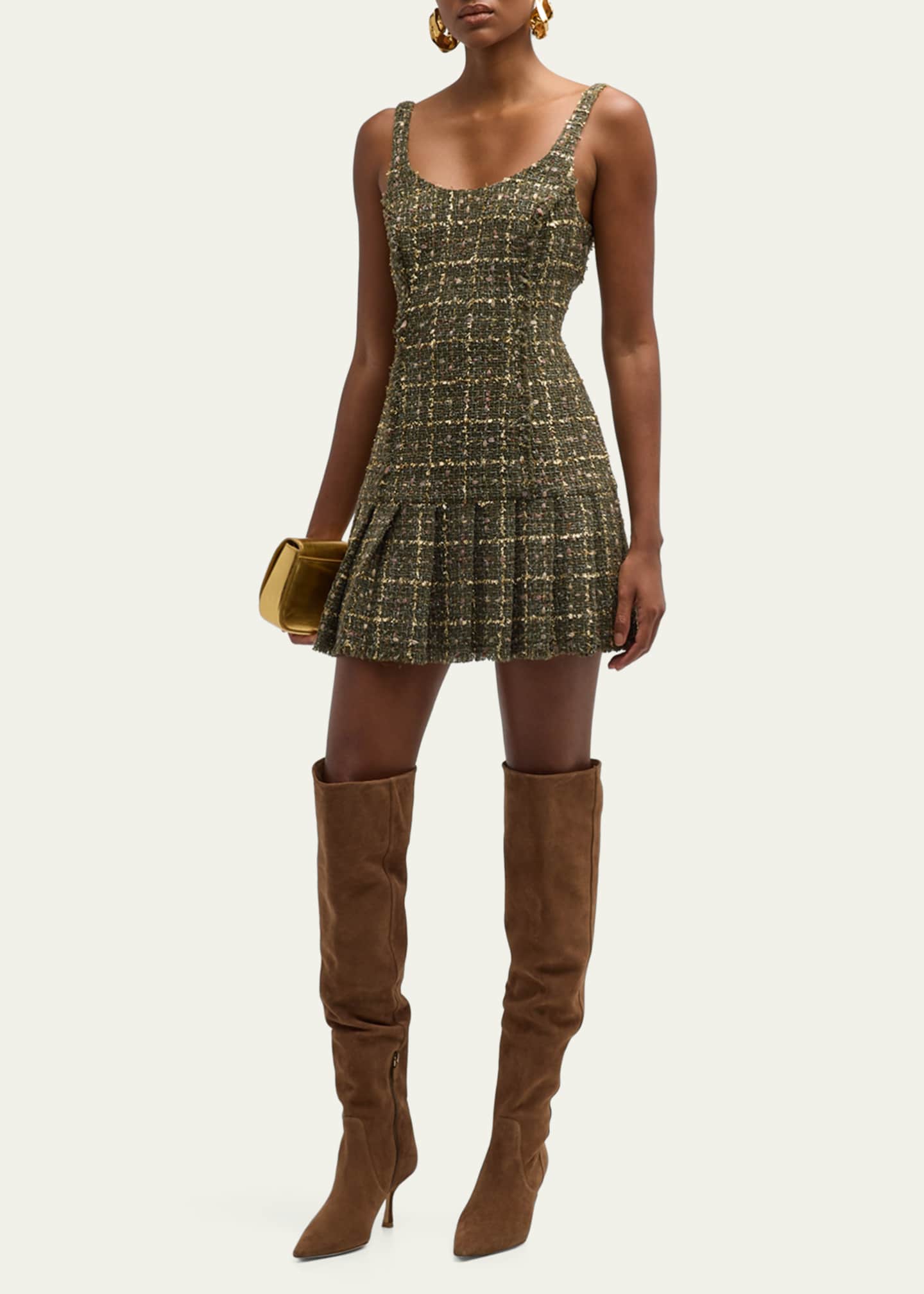 Ramy Brook Shane Tweed Mini Dress - Bergdorf Goodman