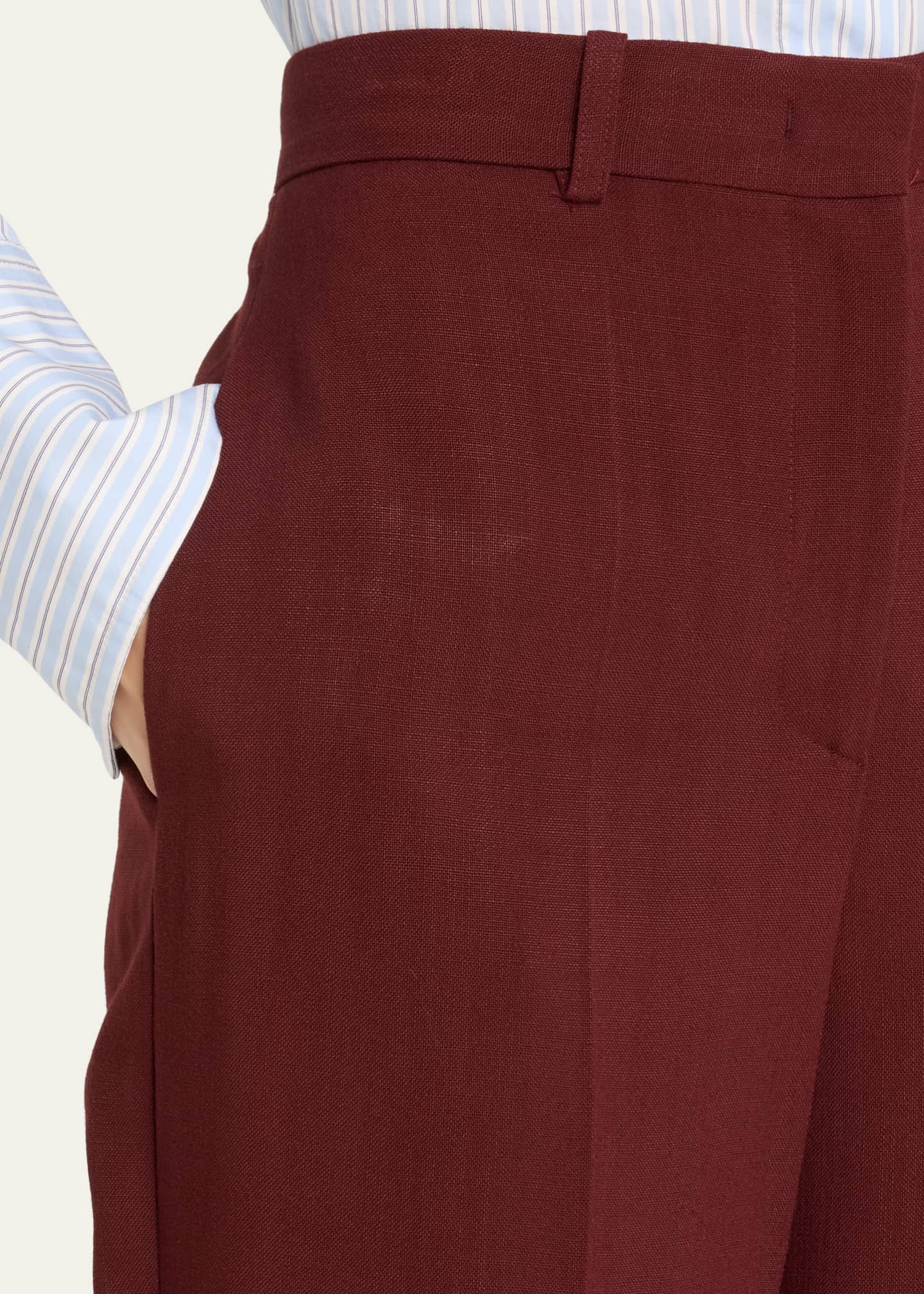 Co Straight Leg Vented Cuff Pants - Bergdorf Goodman