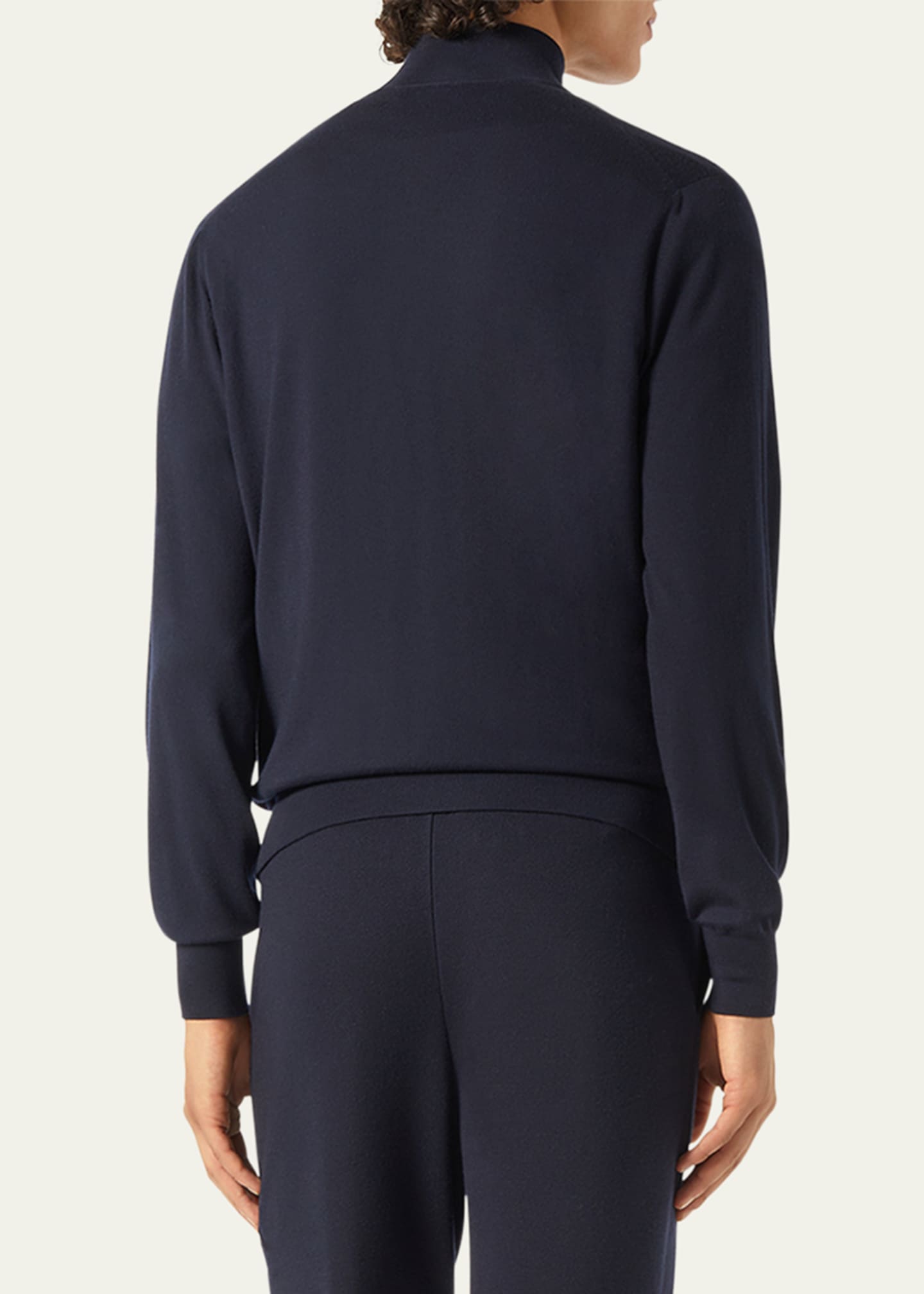Loro Piana Men's The Gift Of Kings Wool Bomber Sweater - Bergdorf Goodman