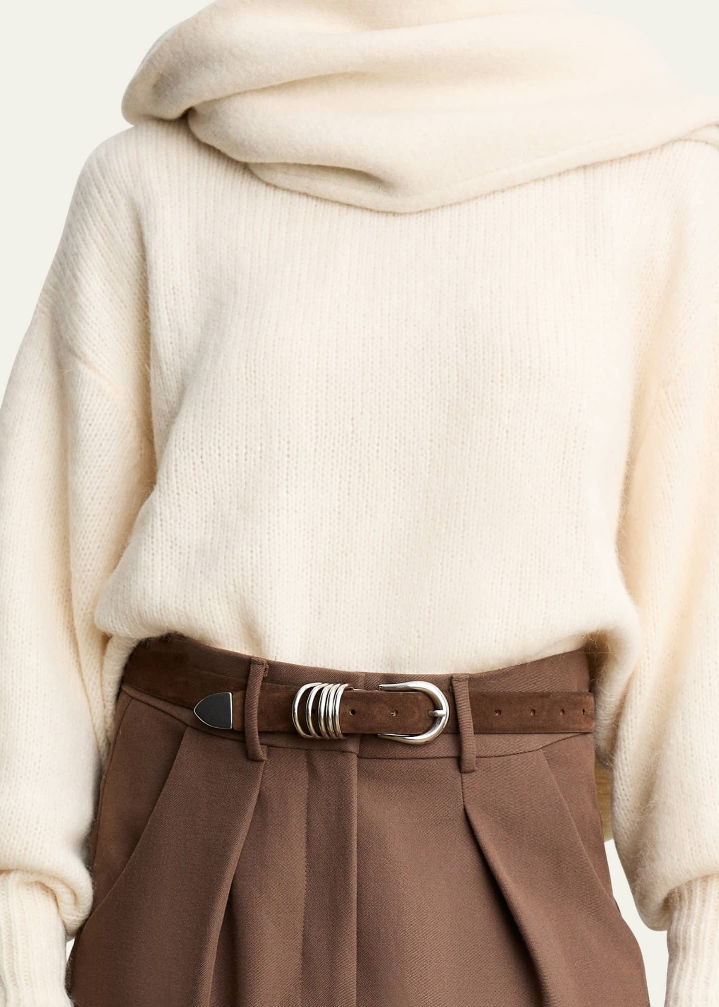 Dehanche Hollyhock Suede Belt - Bergdorf Goodman
