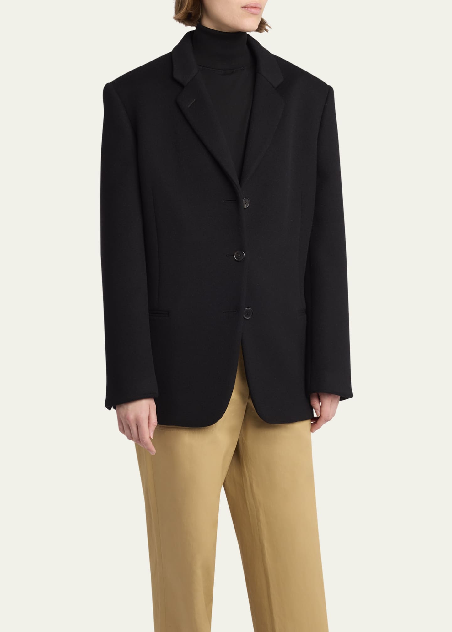 THE ROW Glenn Single-Breasted Cashmere Jacket - Bergdorf Goodman