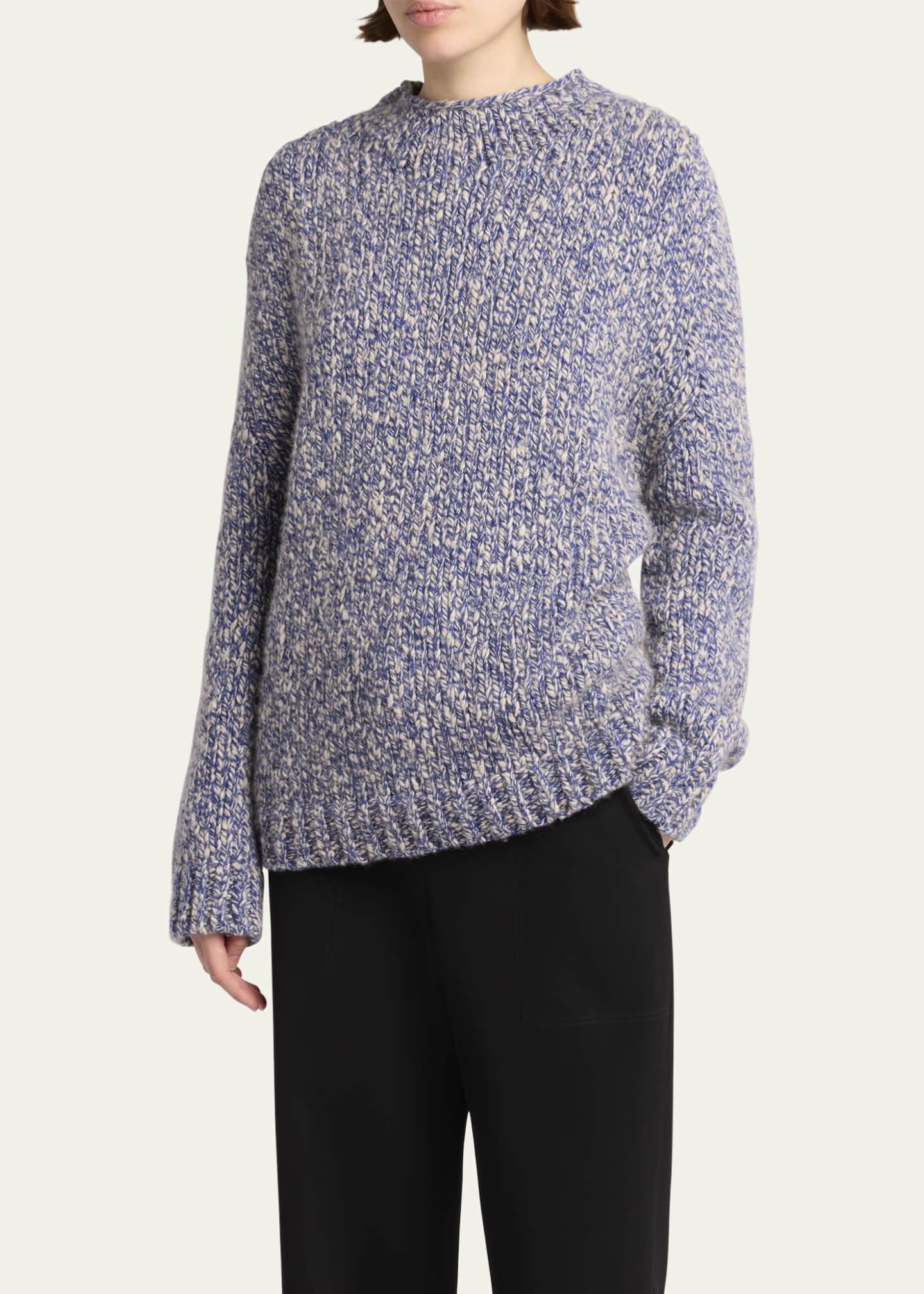 THE ROW Hauren Marled Cashmere Top - Bergdorf Goodman