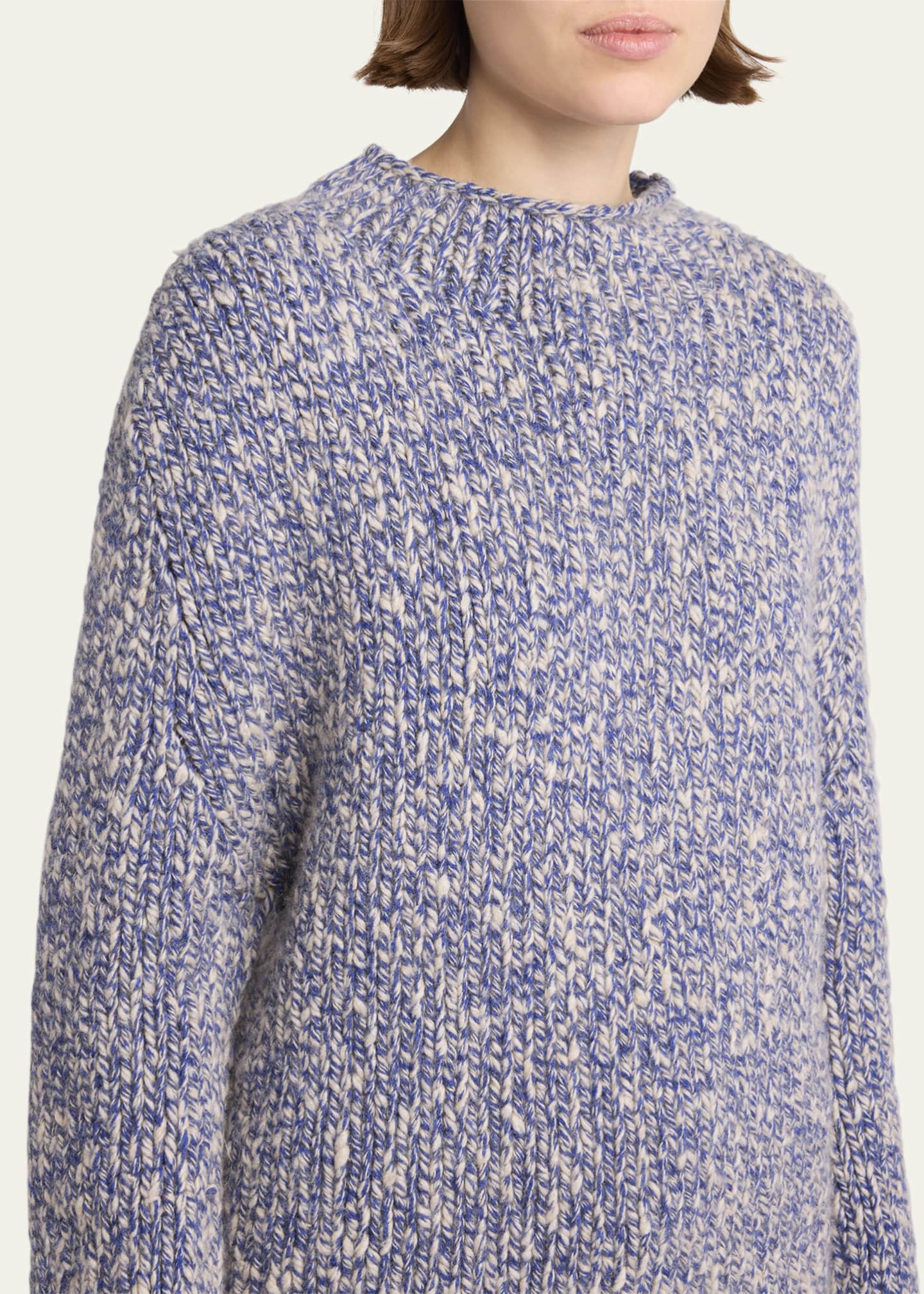 THE ROW Hauren Marled Cashmere Top - Bergdorf Goodman