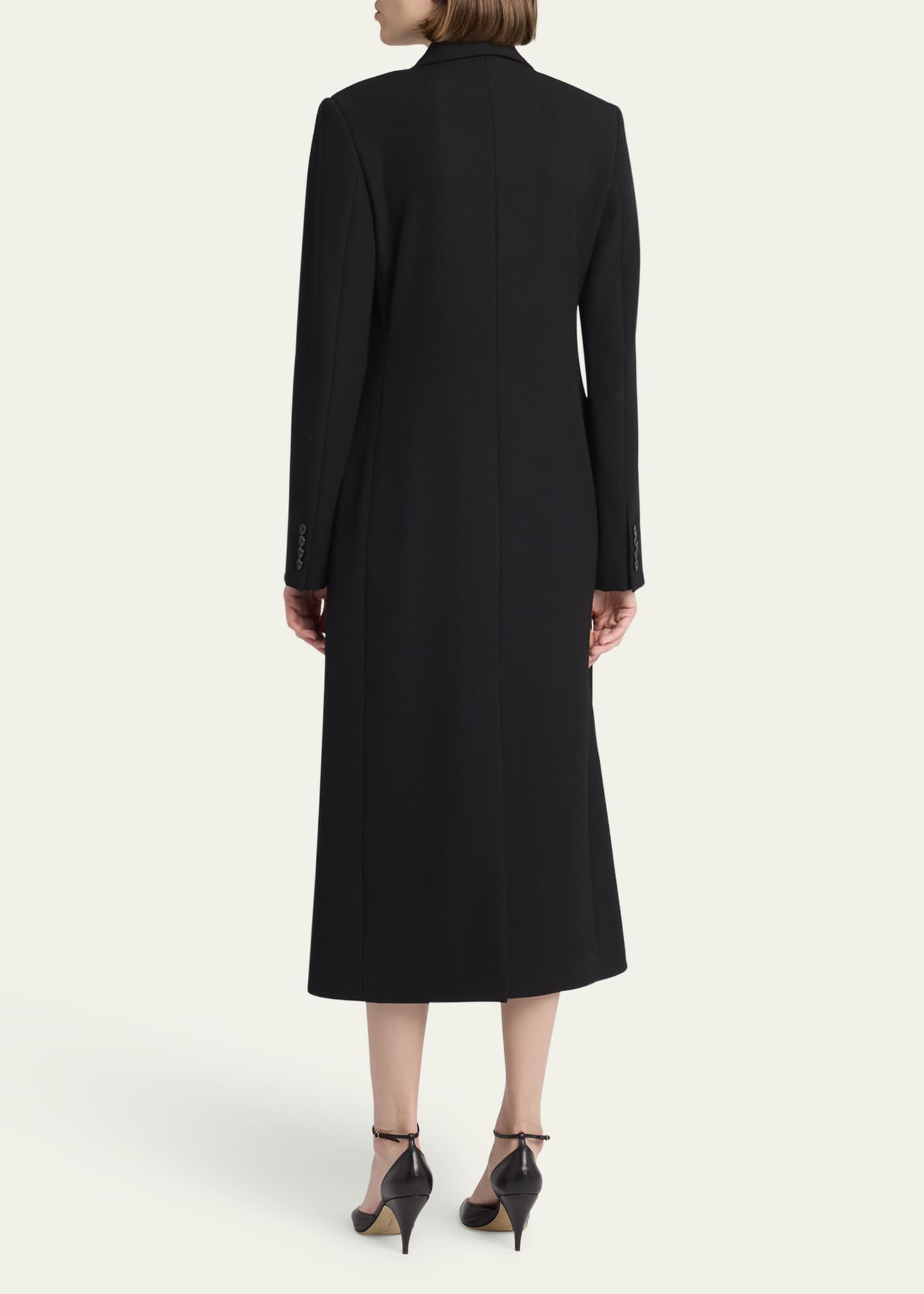 THE ROW Woody Double-Breasted Wool Coat - Bergdorf Goodman