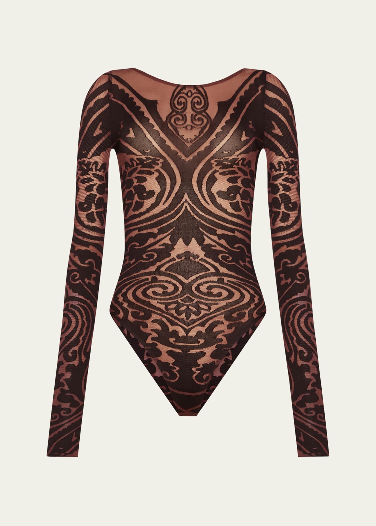 ETRO x Wolford x Etro Tattoo String Bodysuit - Bergdorf Goodman