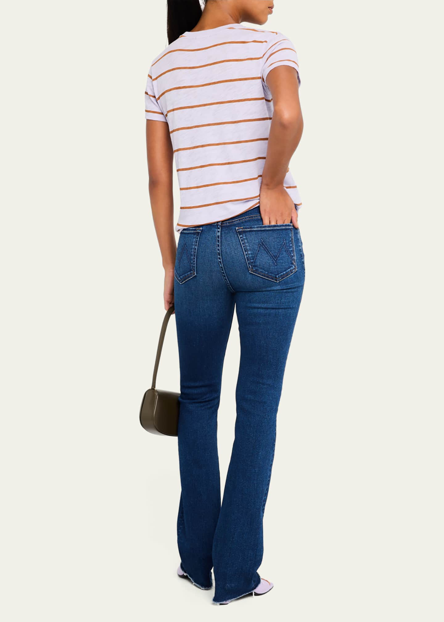 ATM Anthony Thomas Melillo Slub Jersey Stripe Schoolboy Short-Sleeve Tee - Bergdorf Goodman