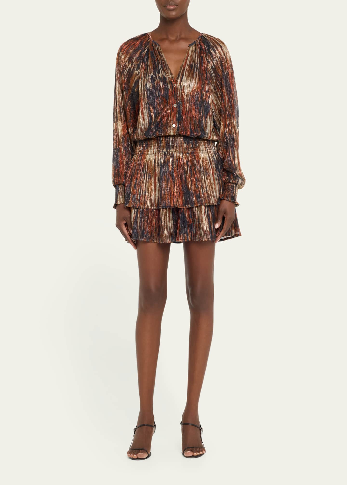 Ramy Brook Malcolm Tiered Mini Dress - Bergdorf Goodman