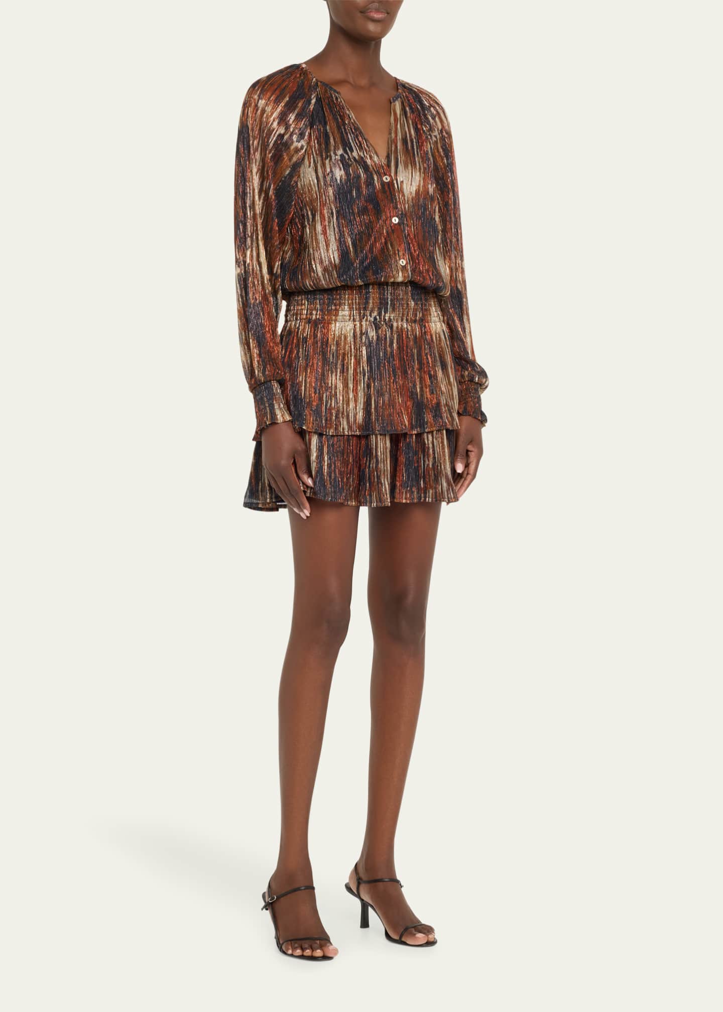 Ramy Brook Malcolm Tiered Mini Dress - Bergdorf Goodman