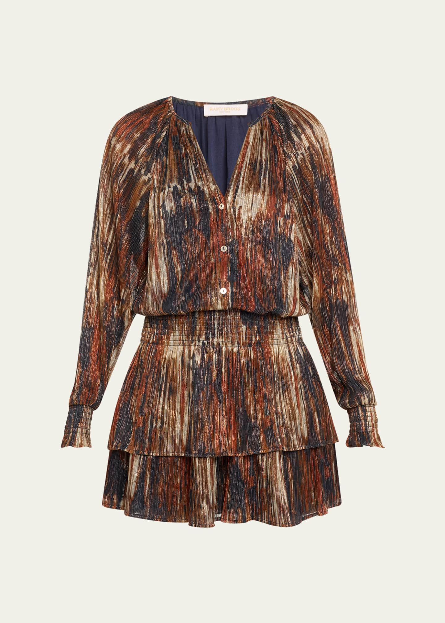 Ramy Brook Malcolm Tiered Mini Dress - Bergdorf Goodman